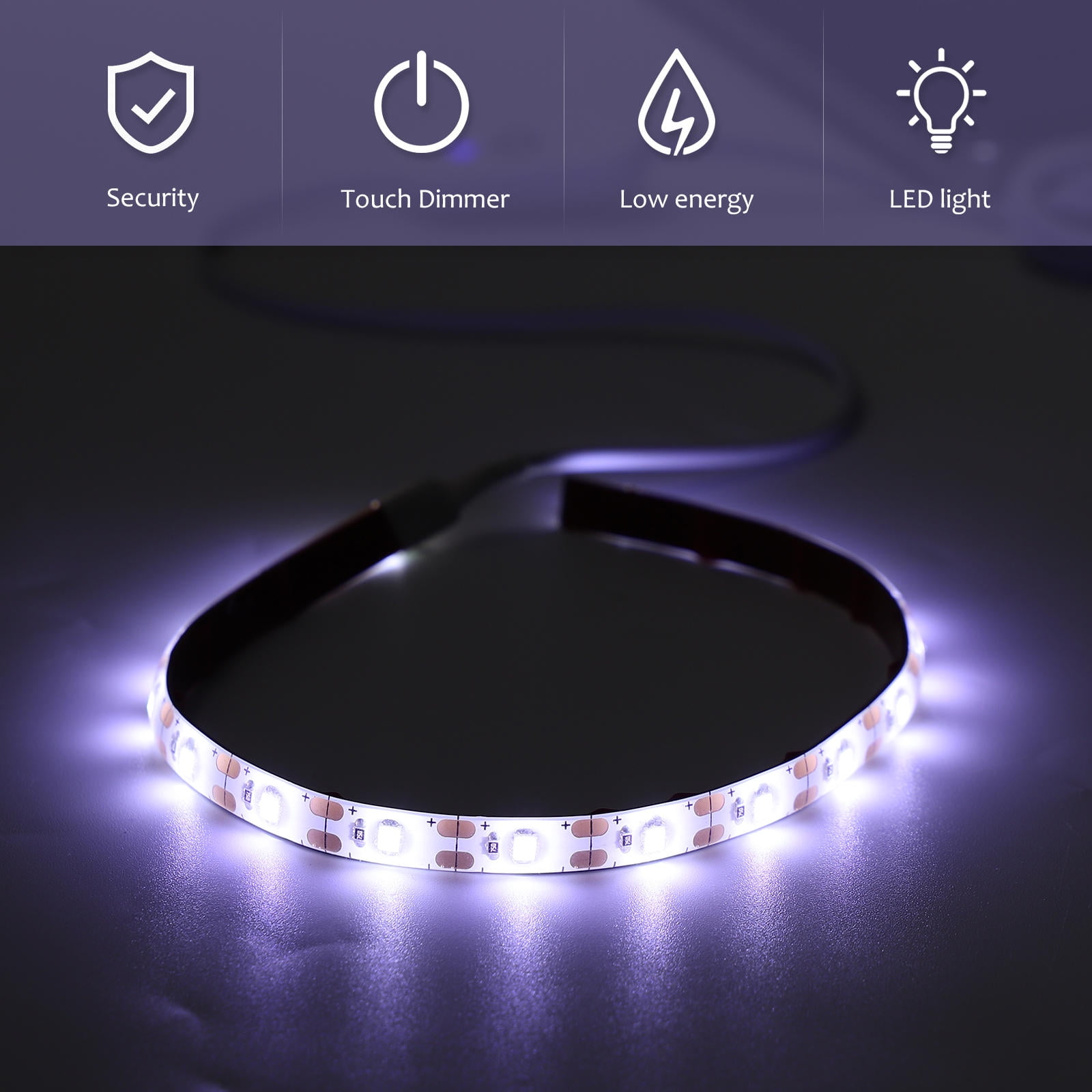 GOOHOCHY Portable Sewing Machine LED Light Strip with Touch Dimmer 5V ...