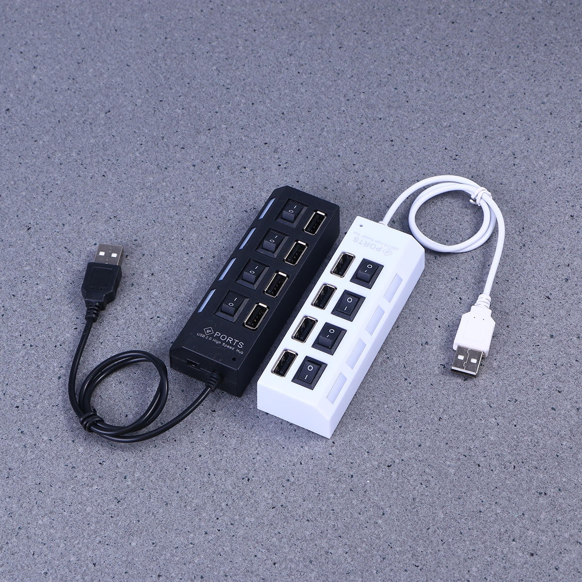 GOOHOCHY Portable USB Hub 4 Ports USB 2.0 High Data Expansion Hub USB Splitter for XP/ Vista 7 8 ...