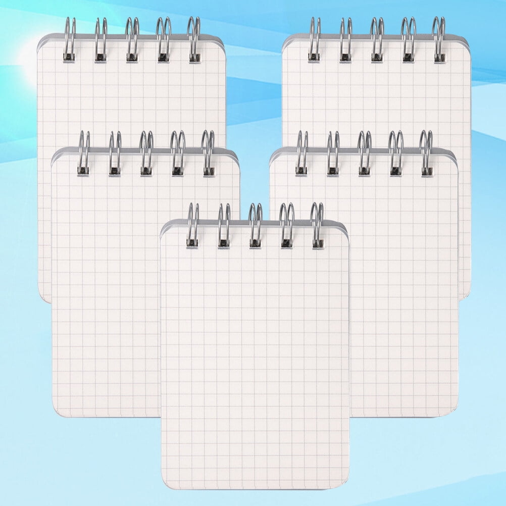 GOOHOCHY Portable White Paper Notepad with Binder Ring Design for ...