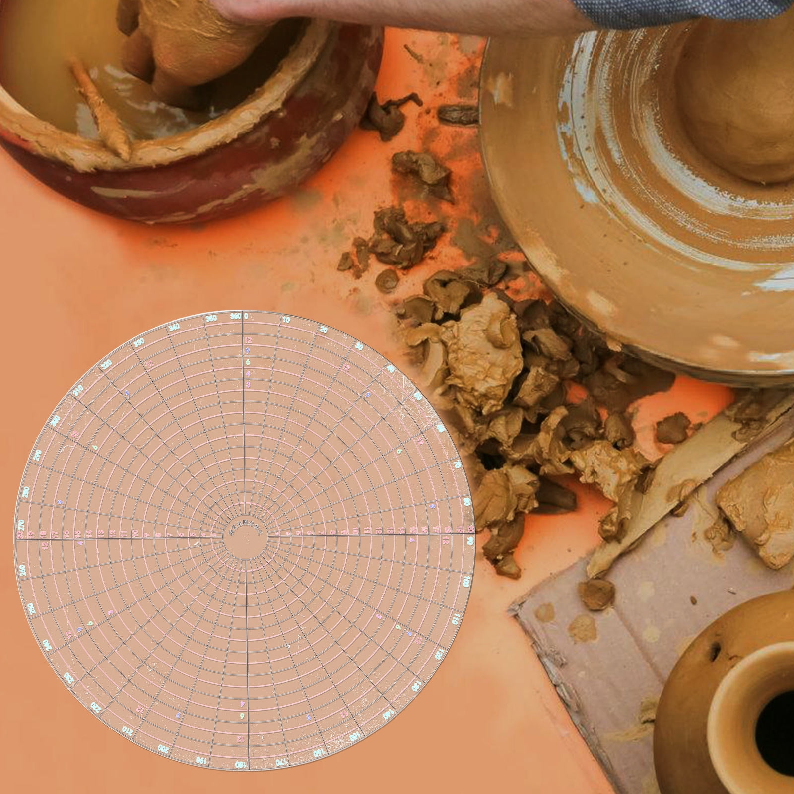 GOOHOCHY Pottery Modeling Tool Kit with Geometric Drawing Template ...