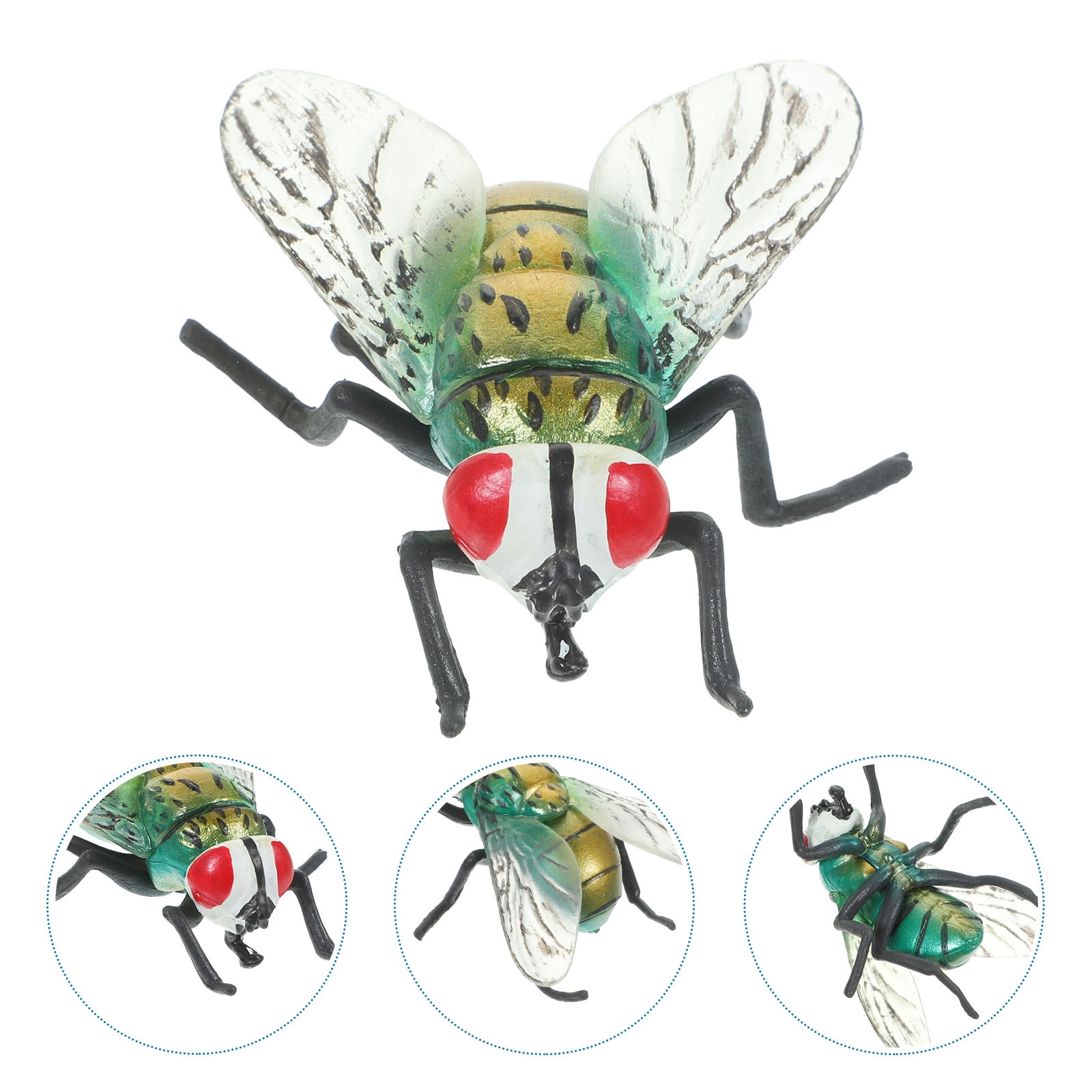 GOOHOCHY Prank Fake Fly Fly Model Realistic Insect Model 2.4X5X6CM ...