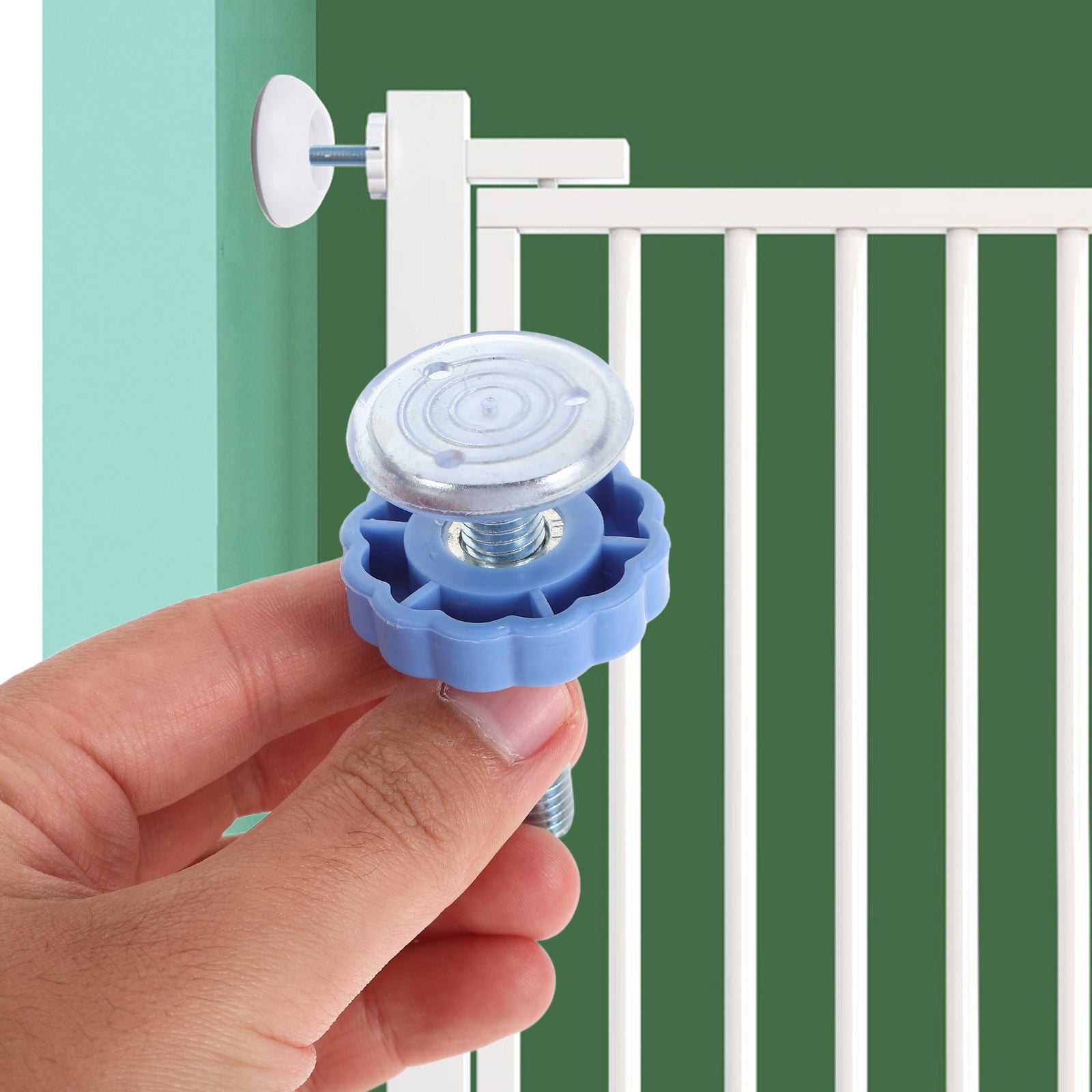 GOOHOCHY Pressure Mounted Baby Gate Spindle Rods Pet Safety Gates Screw ...