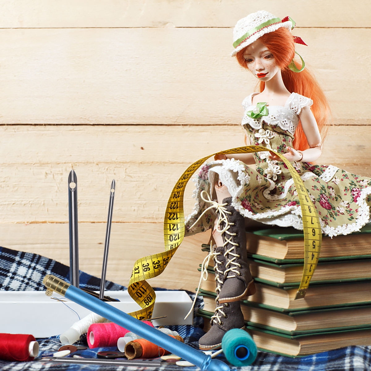 GOOHOCHY Punch Needle Embroidery Pen with Stainless Steel Threader for ...