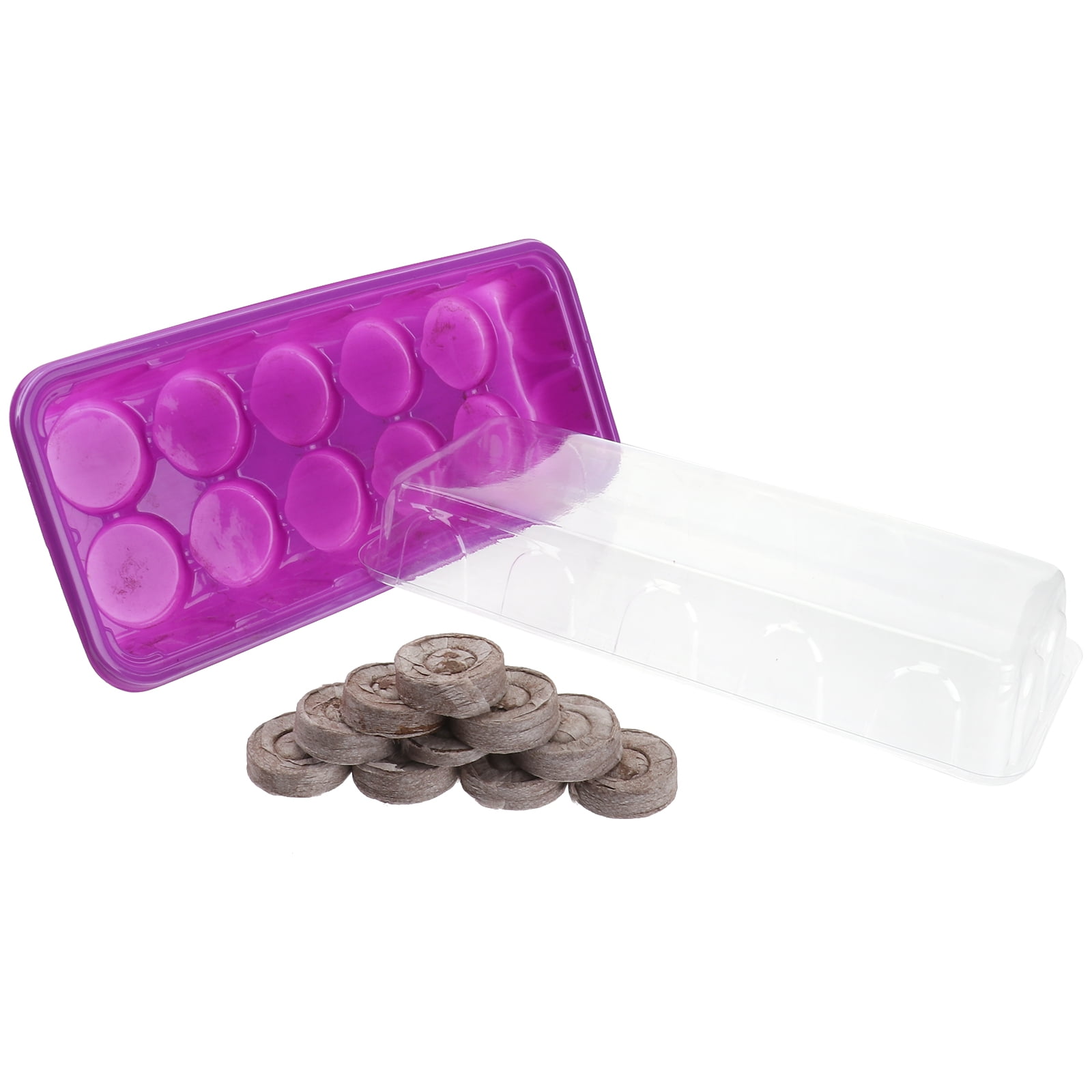 GOOHOCHY Purple Plastic Sprouter Tray for Planting with 20 x 30mm ...