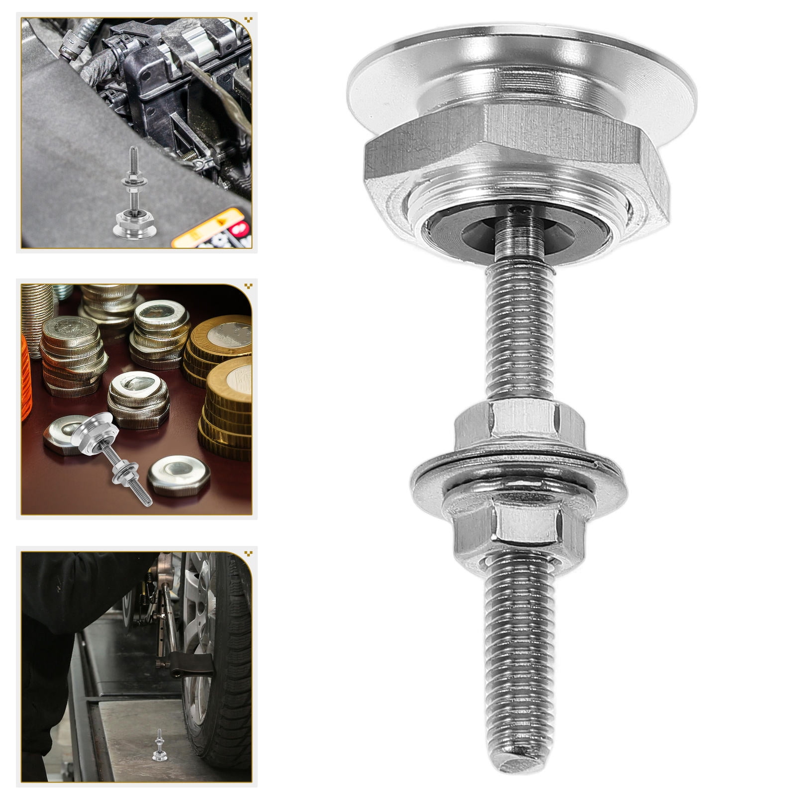 GOOHOCHY Push Button Hood Latch High Security Quick Release Hook Latch ...