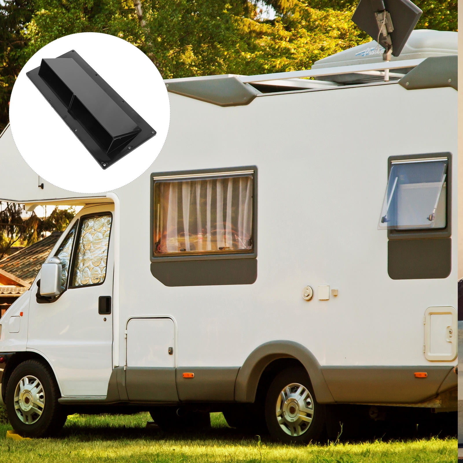 GOOHOCHY RV Range Hood Vent Cover ABS RV Kitchen Hood Ventilation Cover ...