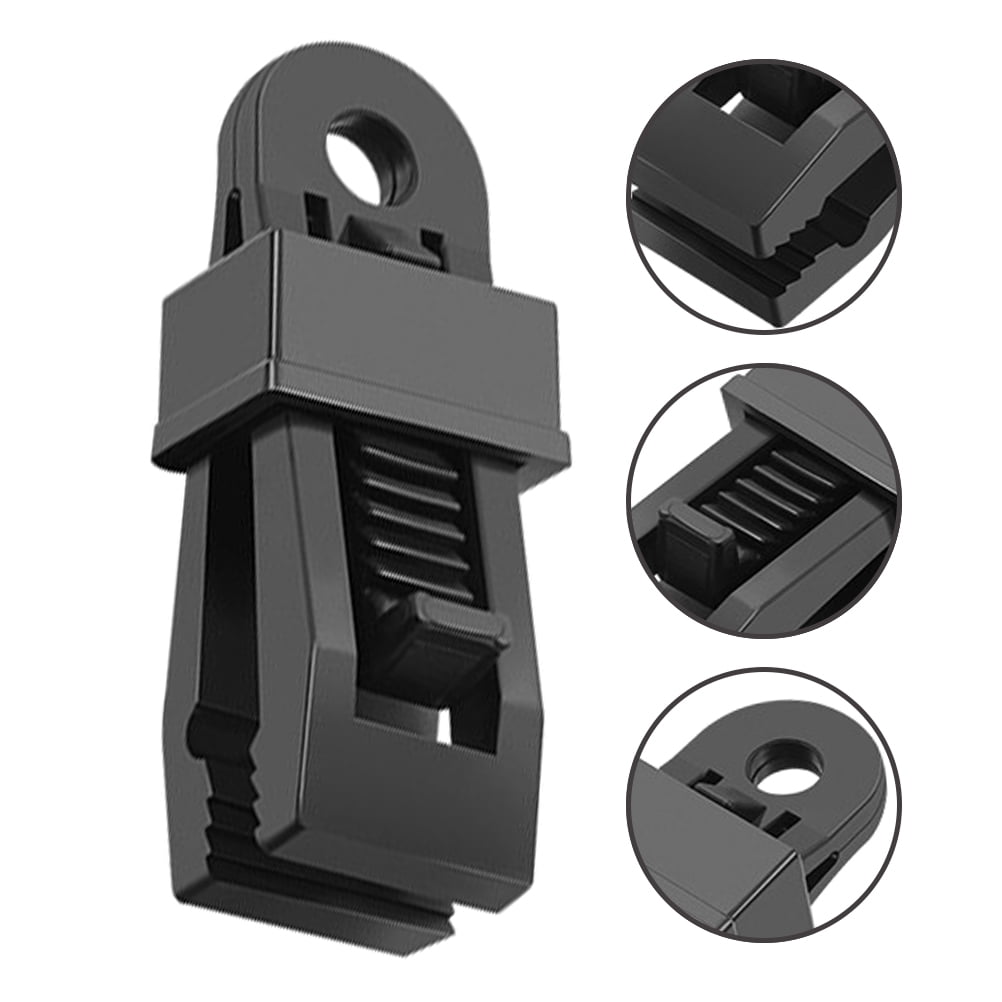 GOOHOCHY Raindrops 30pcs Tarp Clips Windproof Rope Buckle Reusable Tent ...