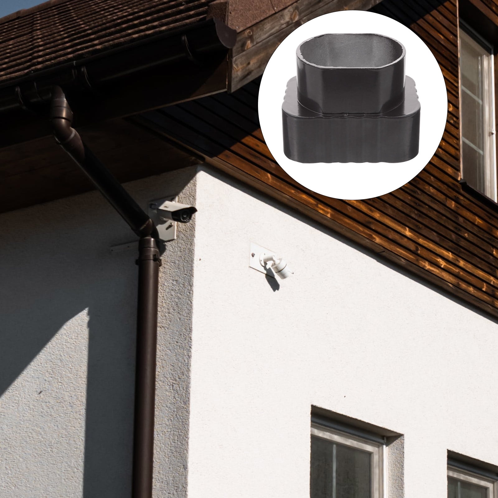 GOOHOCHY Rainwater Gutter Downspout Connector Outdoor Downspout ...