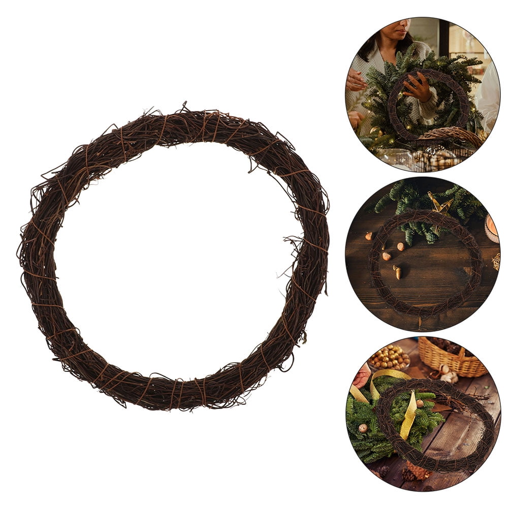 GOOHOCHY Rattan Wreath Frame DIY Wreath Circle Wreath Form Rings ...