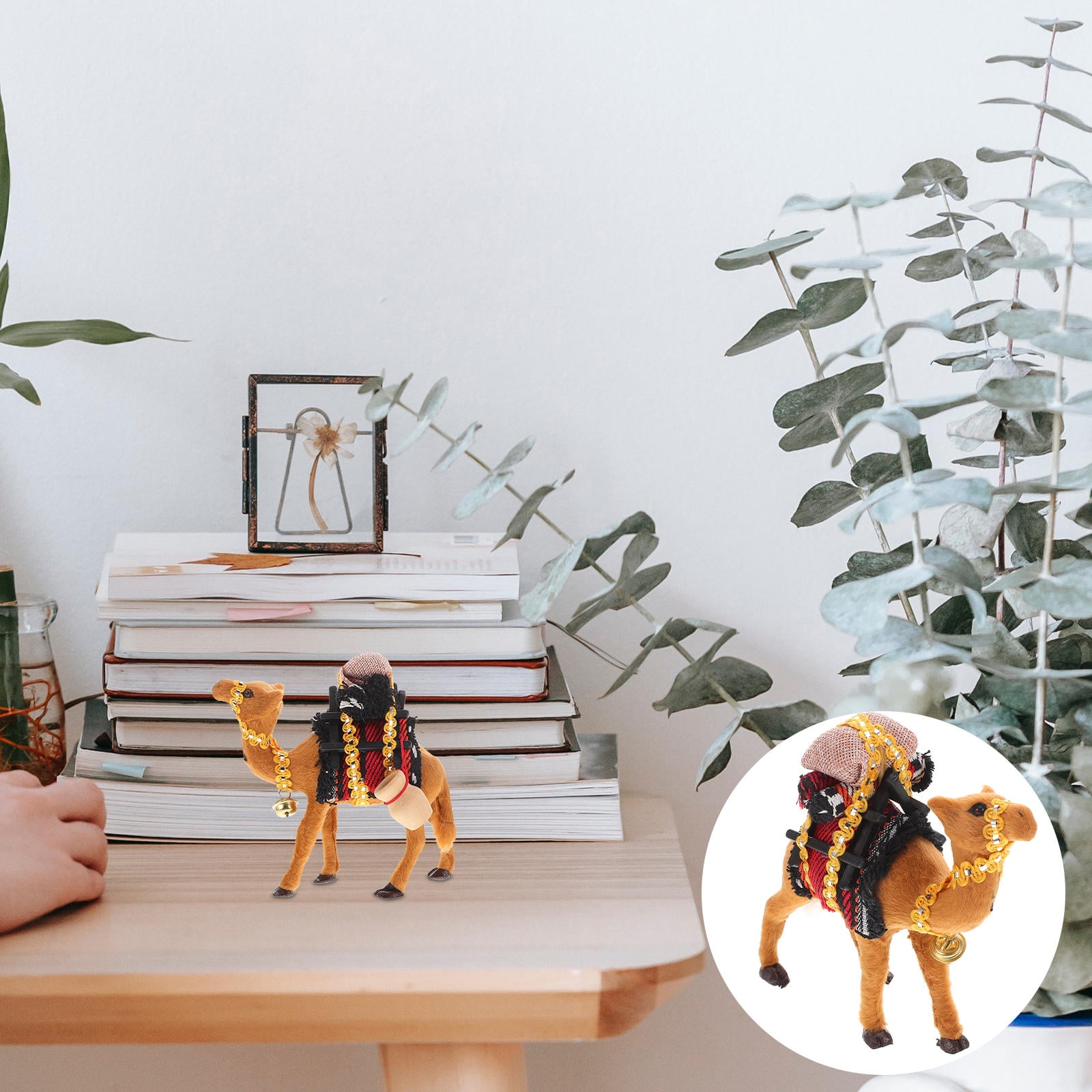 GOOHOCHY Realistic Camel Figurine Lifelike Camel Statue Camel Stuffed ...