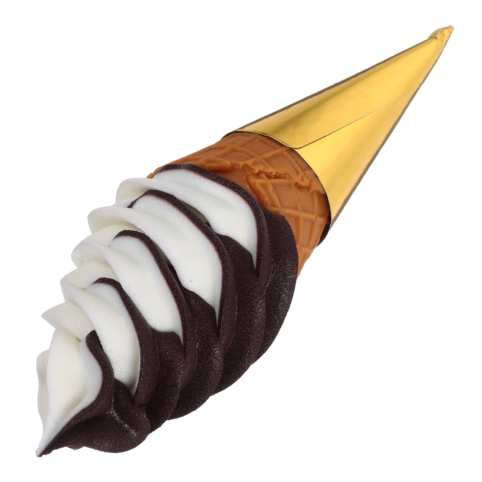 GOOHOCHY Realistic Coffee Fake Ice Cream Cone Decoration PVC Prop for ...