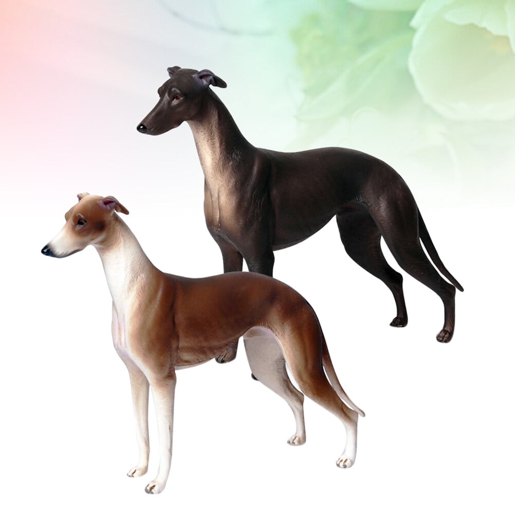 GOOHOCHY Realistic Greyhound Toy for Kids Playing Vivid Plastic Animal ...