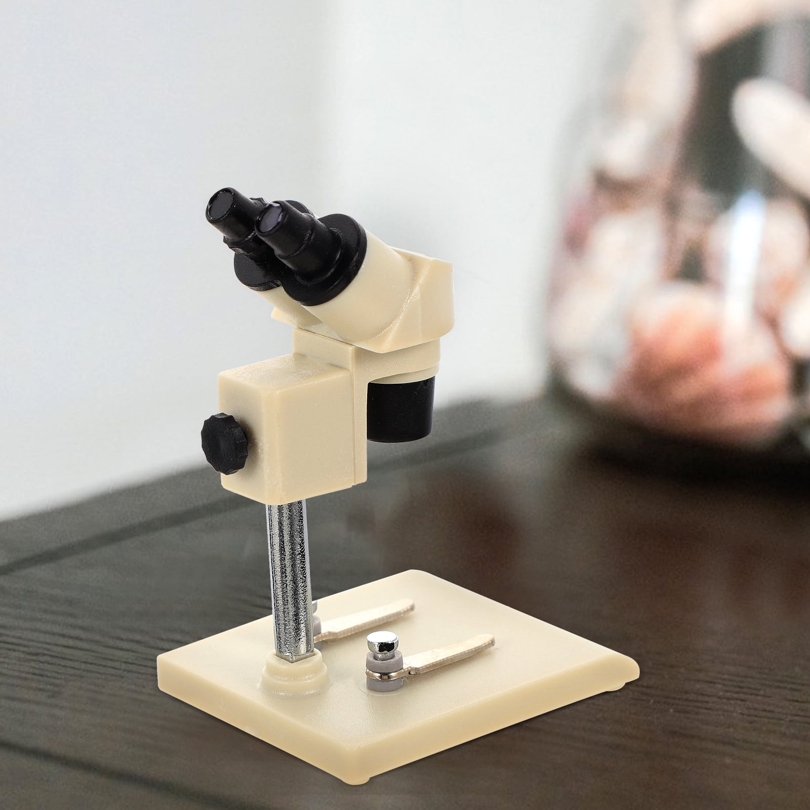 GOOHOCHY Realistic Miniature Microscope Toy for Decoration White ...