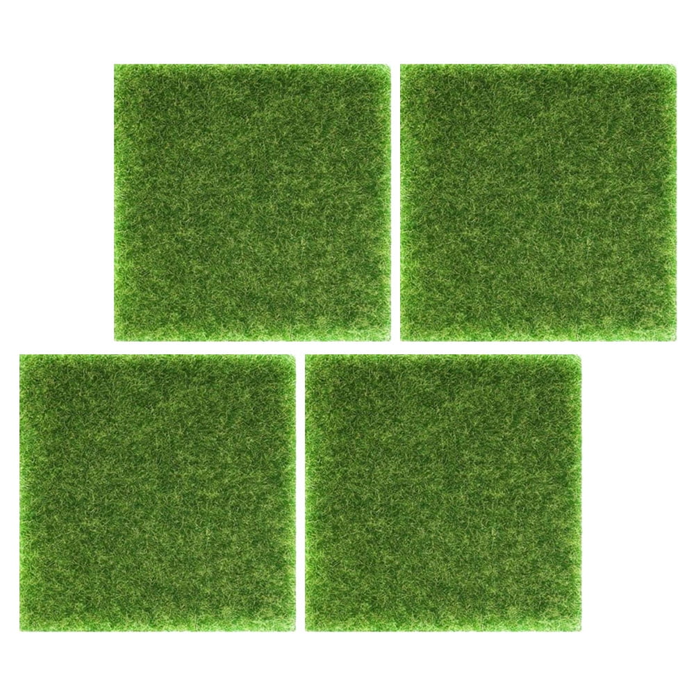 GOOHOCHY Realistic Shape Artificial Grass Patches for Commercial ...
