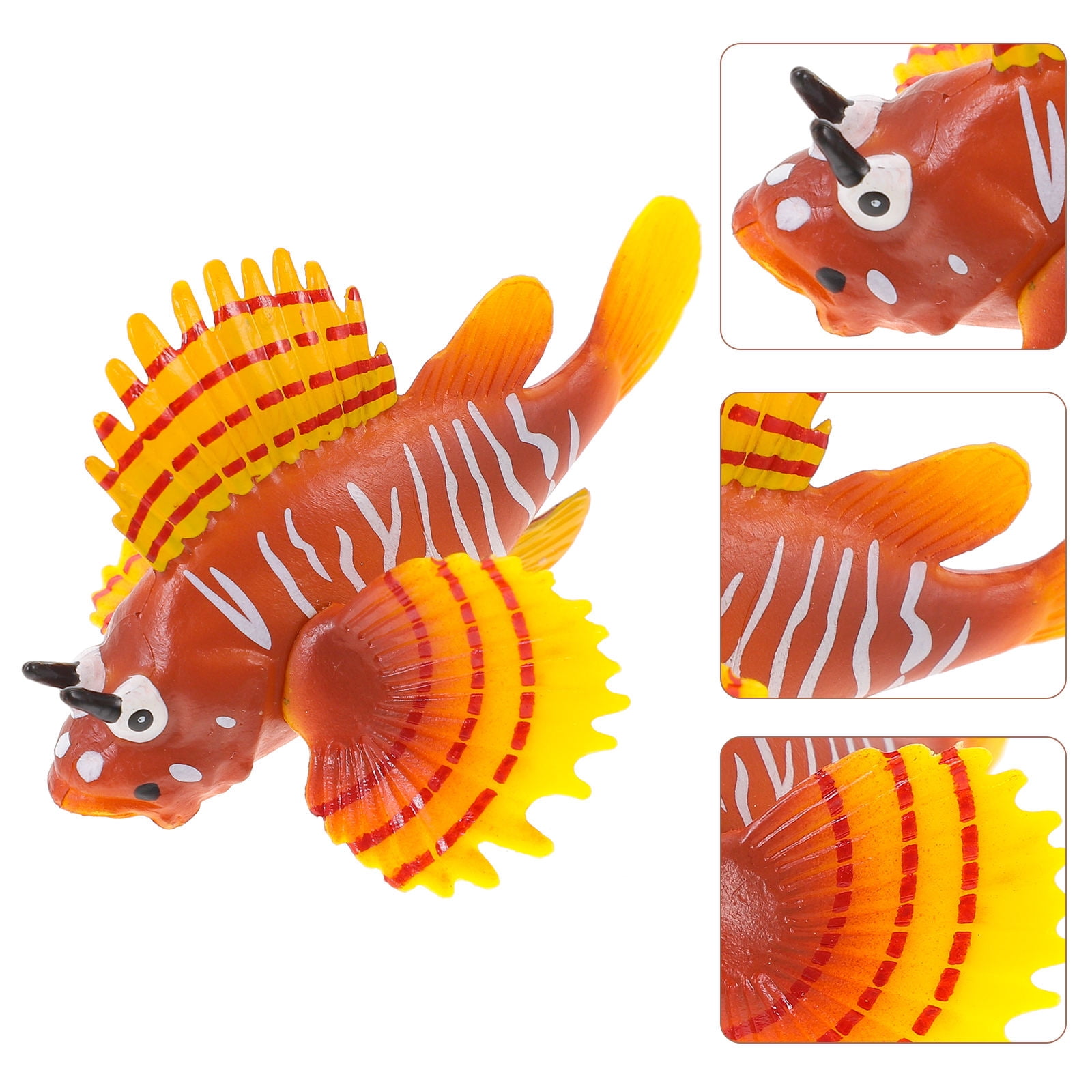 GOOHOCHY Realistic Simulation Fish Figurine Plastic Simulated Animal ...
