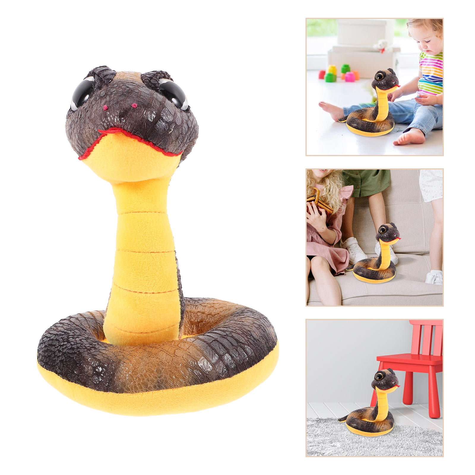 GOOHOCHY Realistic Stuffed Snake Lifelike Snake Plush Toy Year Of The ...