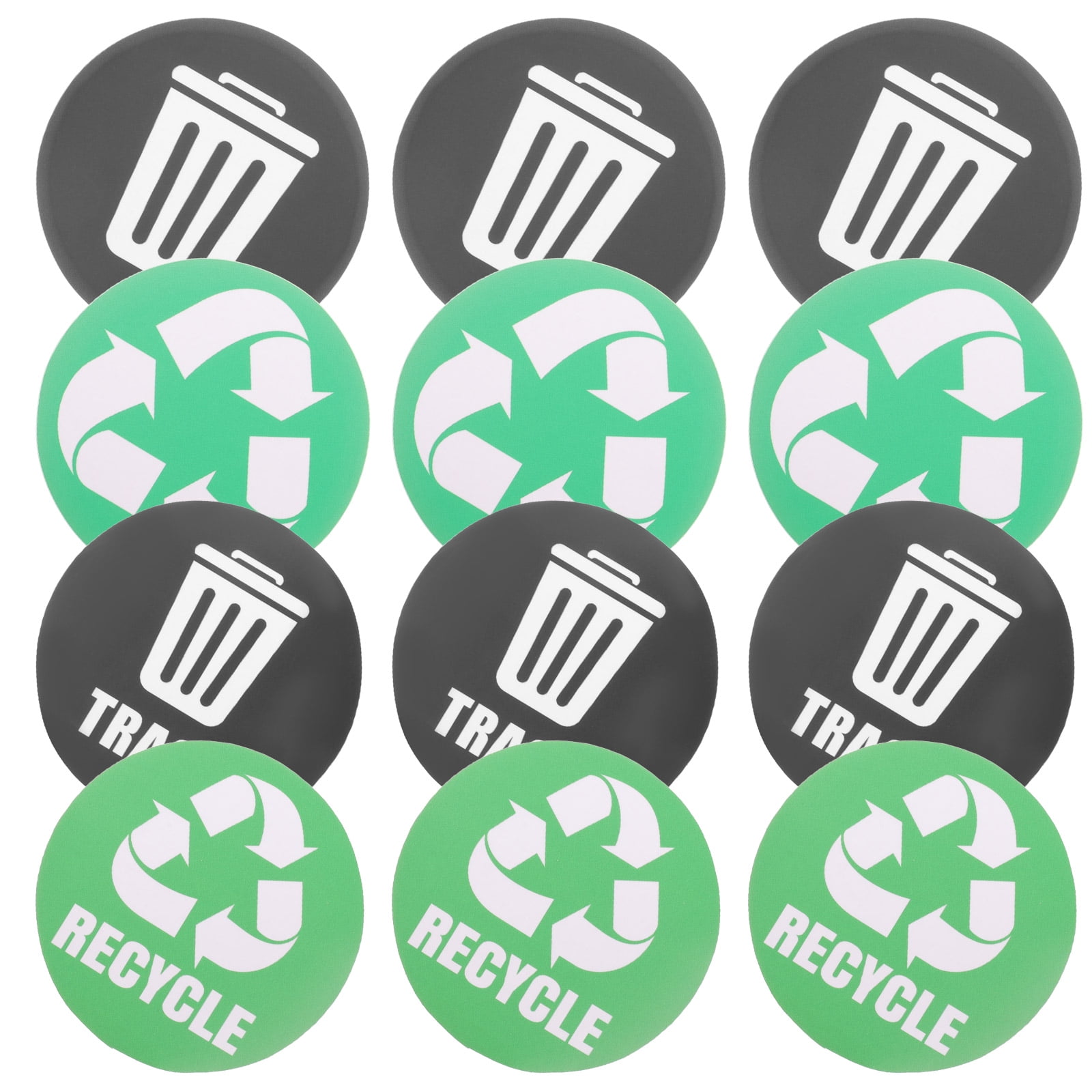 GOOHOCHY Recycling Stickers for Trash Can Selfadhesive Garbage Labels ...
