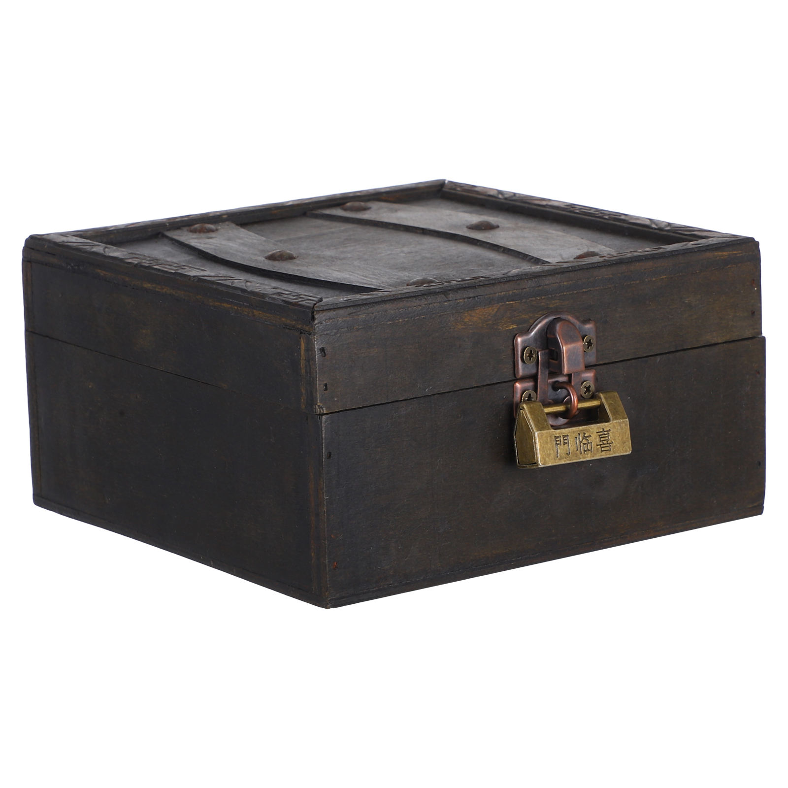 GOOHOCHY Retro Wooden Treasure Chest Box For Any Occasion Large Jewelry ...