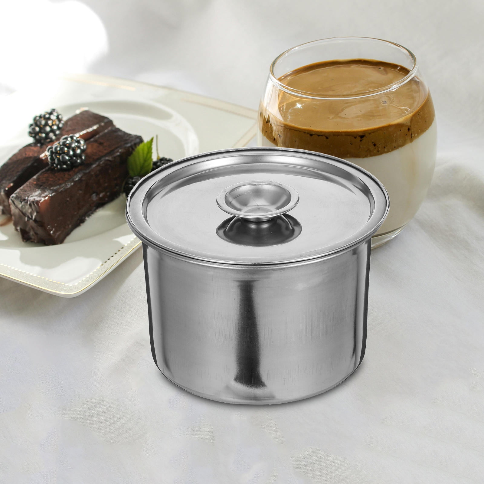 GOOHOCHY Reusable Stainless Steel Ice Cream Storage Box with Lid for ...