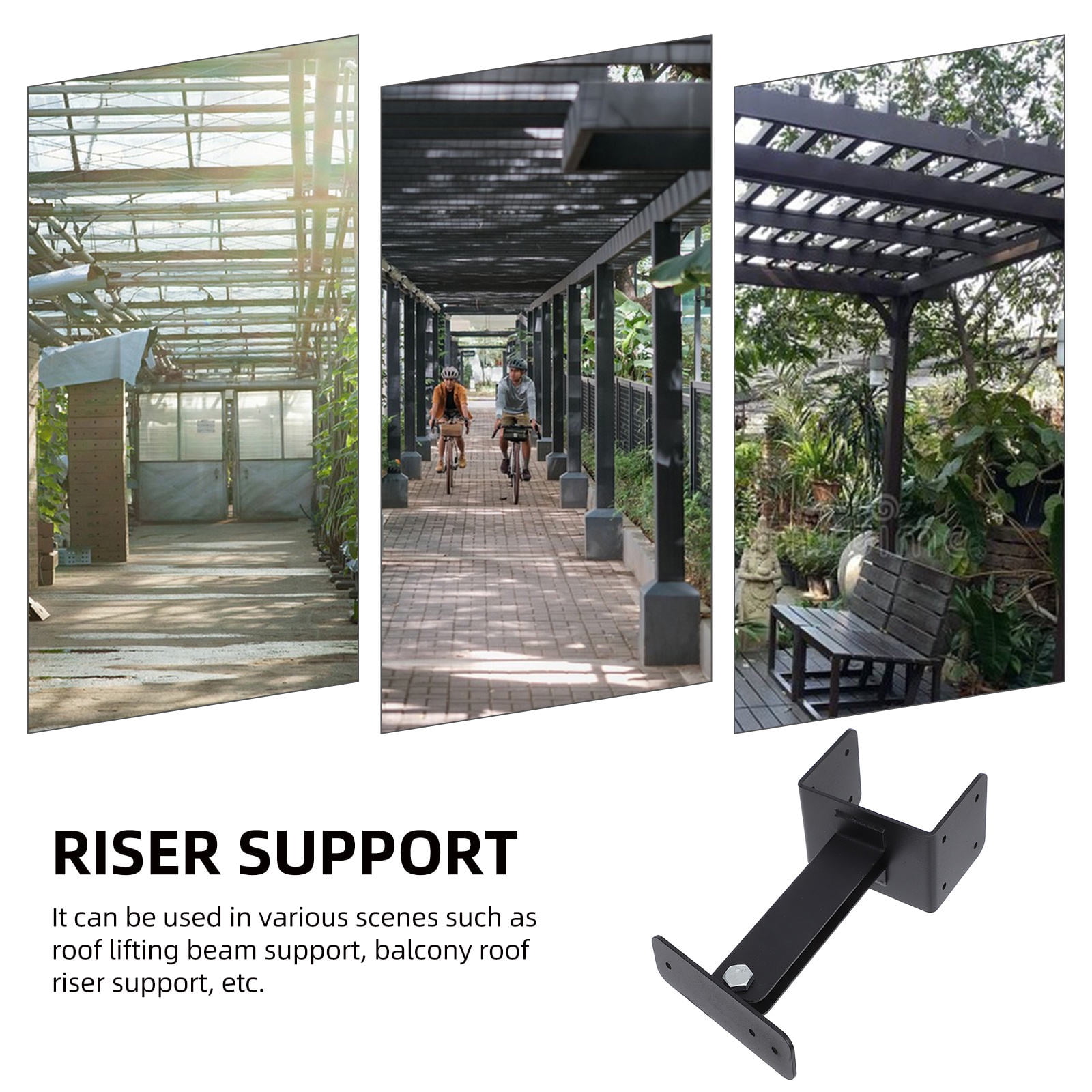 GOOHOCHY Roof Riser Bracket Pergola Roofs Riser Beam Bracket Easy ...