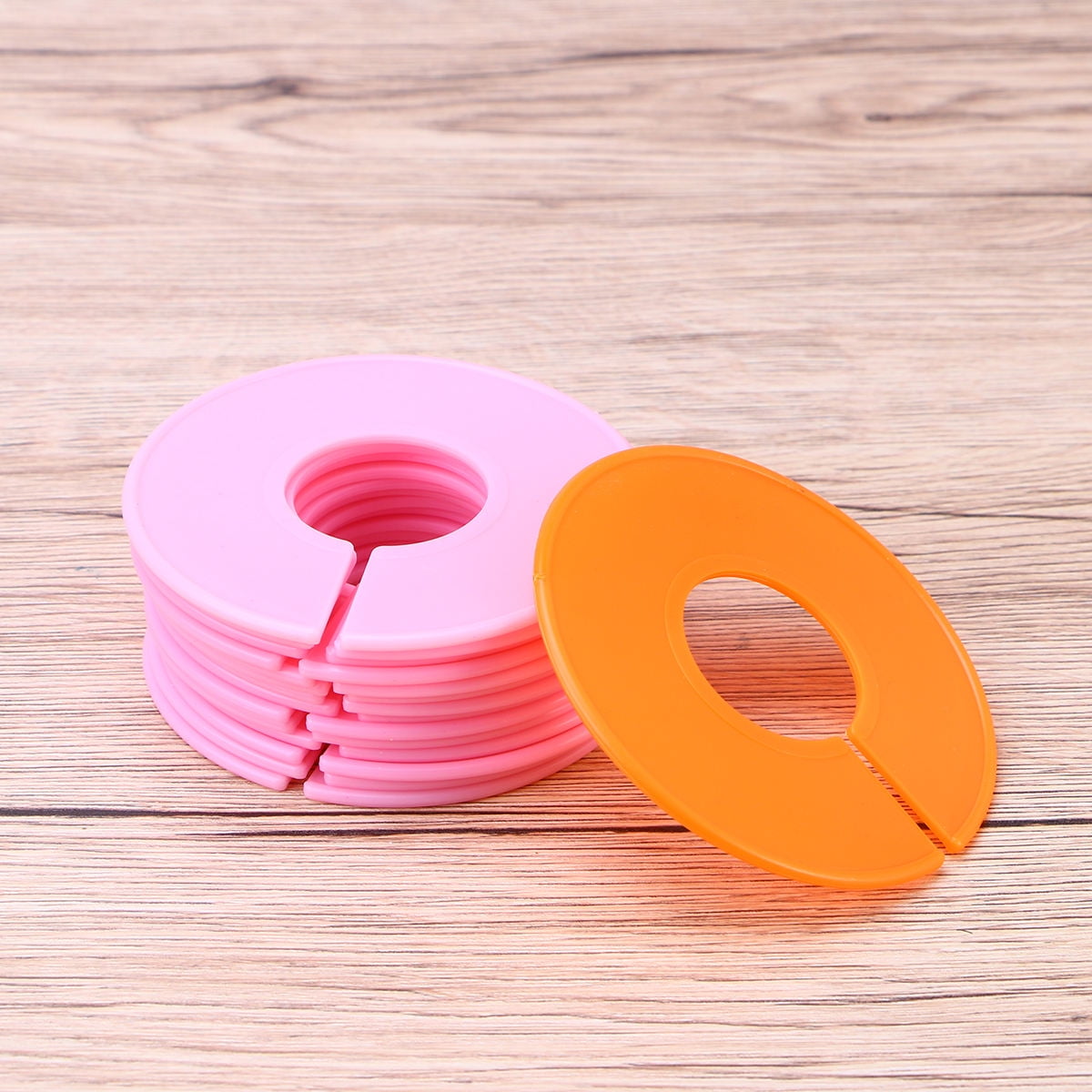 GOOHOCHY Round Plastic Clothes Size Buckles Assorted Color for Hanger ...