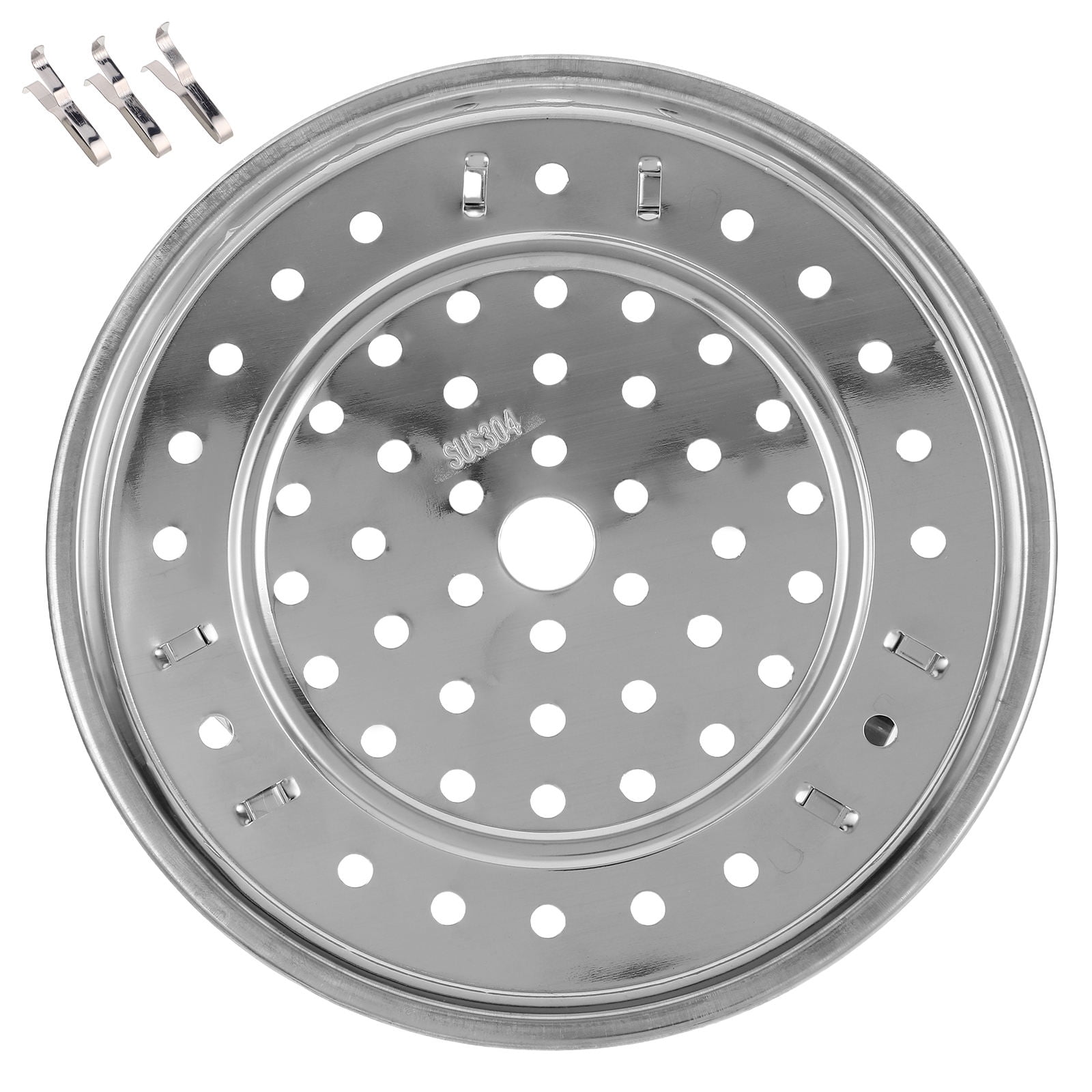 GOOHOCHY Round Stainless Steel Rack Steaming Stand Canner Canning Racks ...