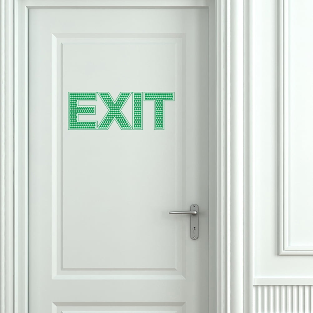 HONMEET Goohochy Exit Decal with -Catching Night Visibility for Safety ...