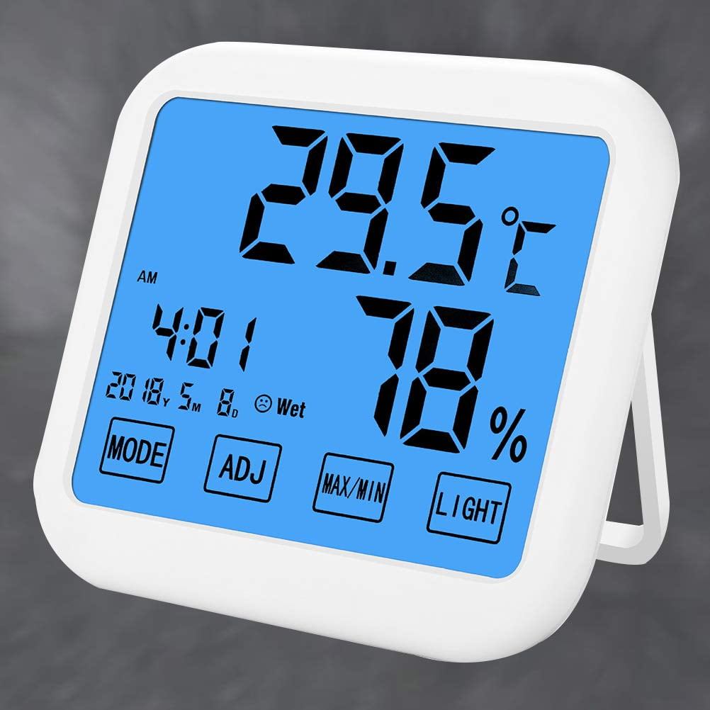 GOOHOCHY Screen Thermometer Hygrometer Indoor High Precision ...
