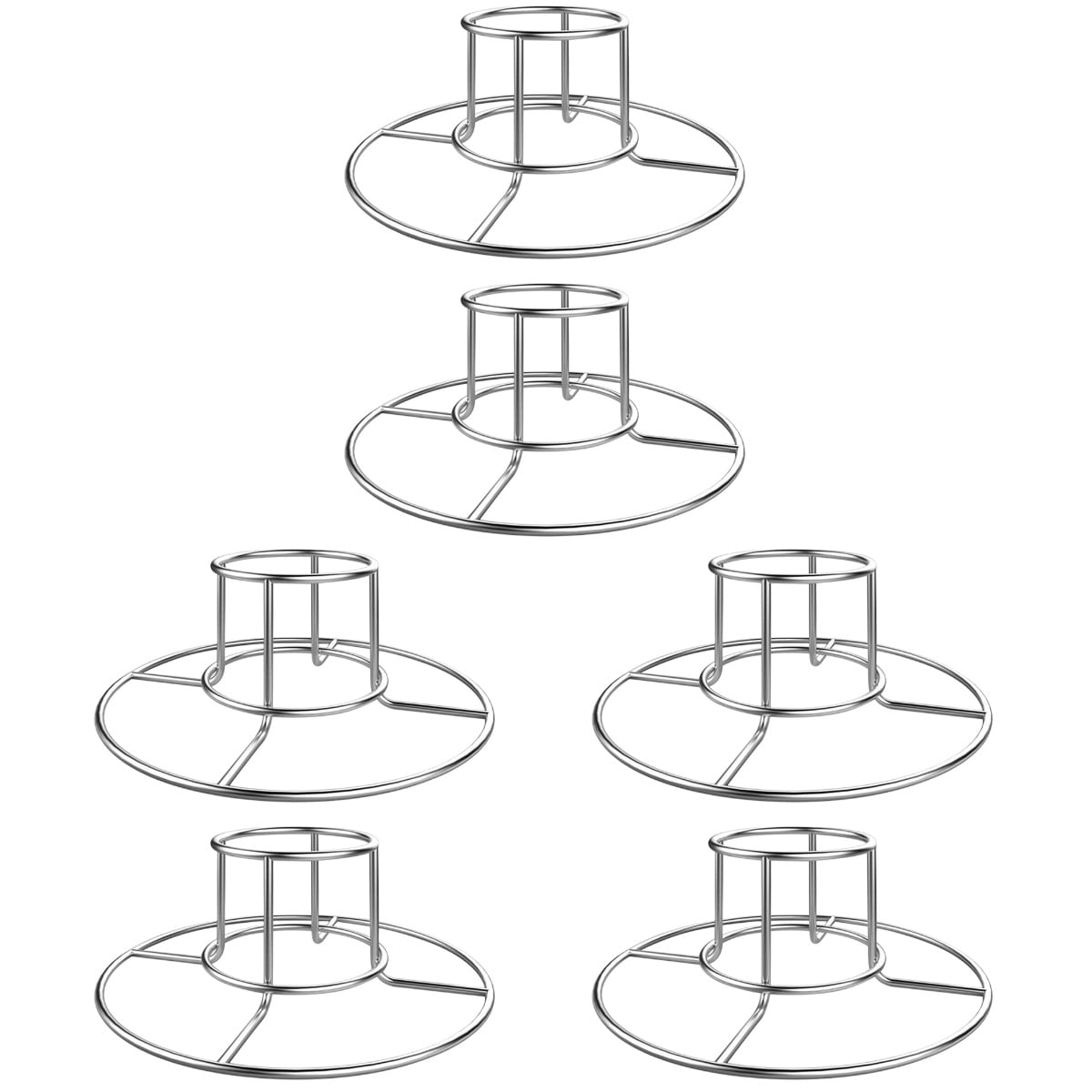 GOOHOCHY Set of 3 Grilling Folding Chicken Rack Foldable Beer Can Stand ...