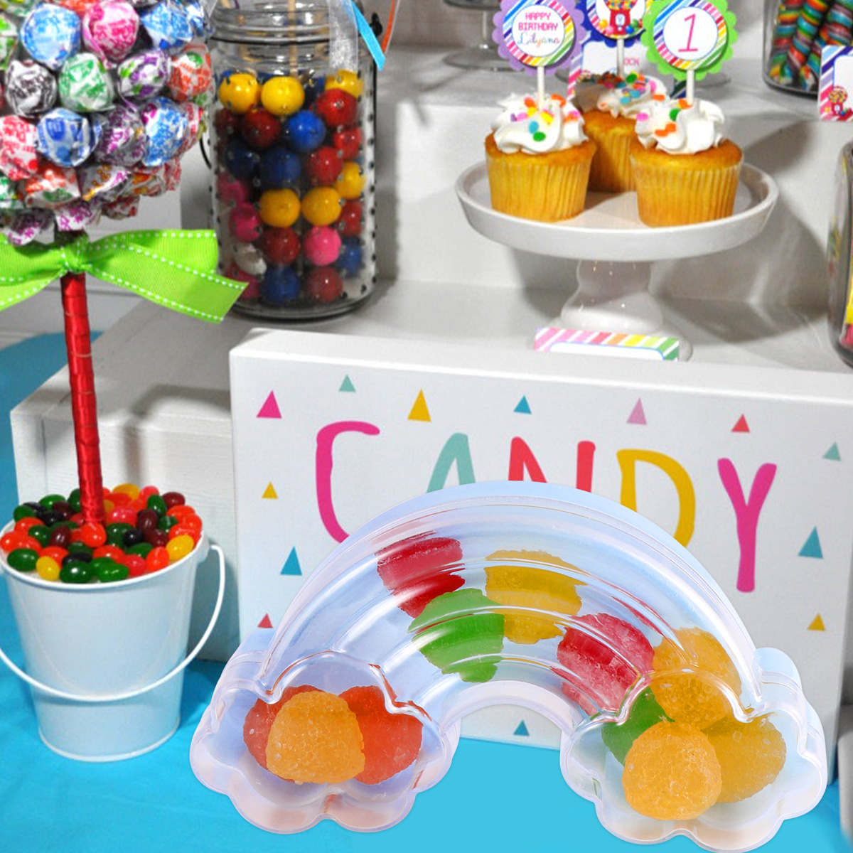 FUTUREORYY Party Supplies Candy Boxes Blue Material 1 Set of 12 Pcs 3x1 ...