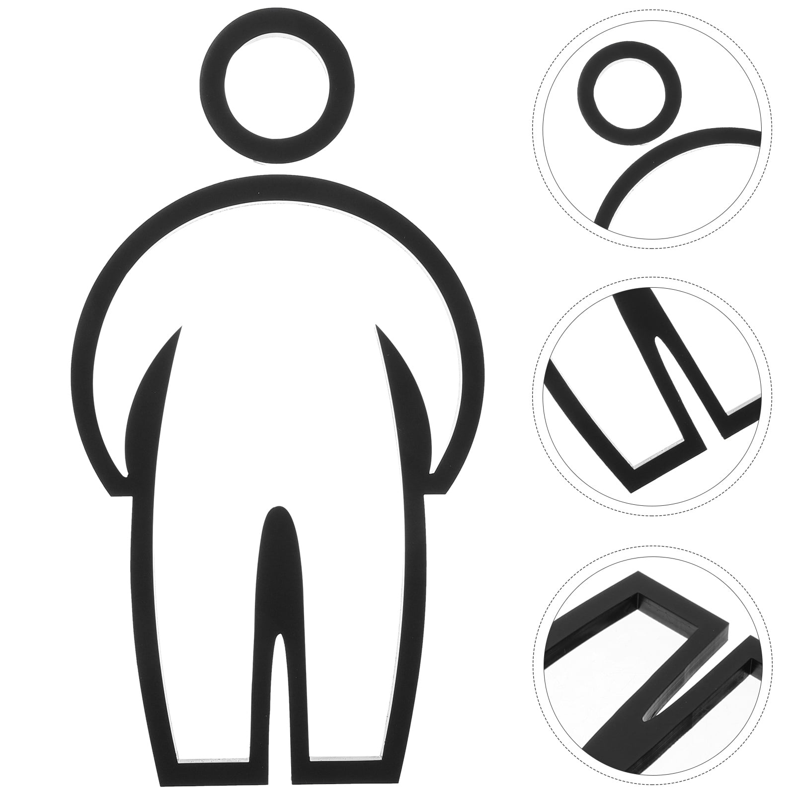 GOOHOCHY Sign Plates Restroom Signs for Door Toilet - Walmart.com