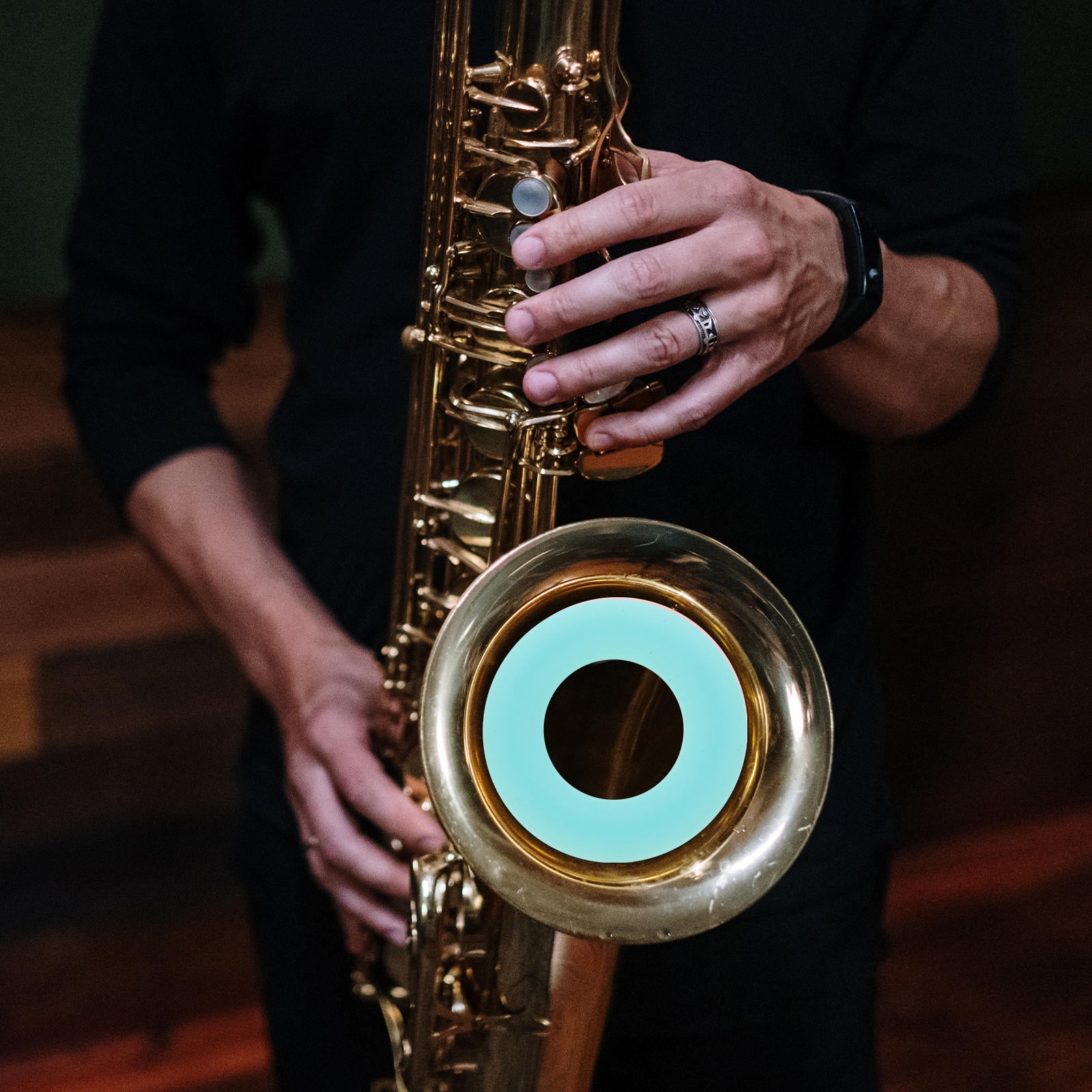 GOOHOCHY Skyblue Silicone Saxophone Mute for Alto Sax Effective Noise ...