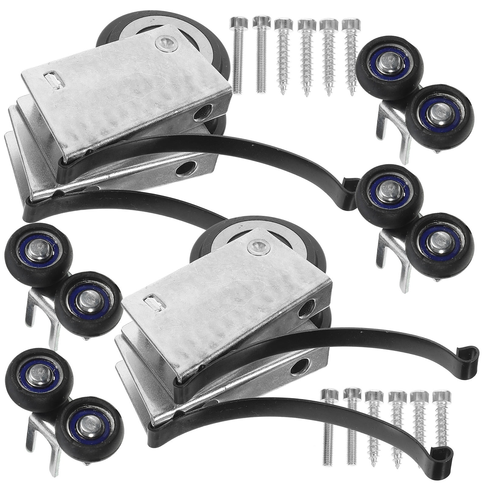 GOOHOCHY Sliding Door Pulleys Roller Universal Wheel and Concealed ...