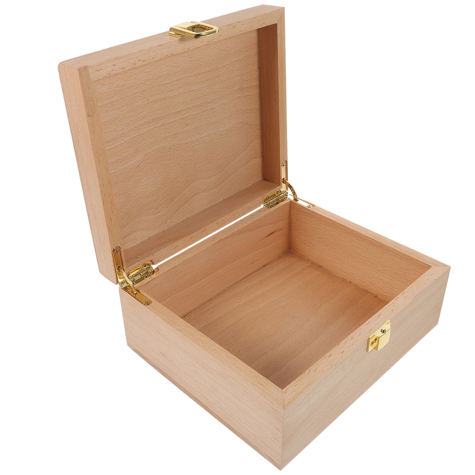 HONMEET Jewelry present Box Khaki Natural Solid Wood Adults Friend ...