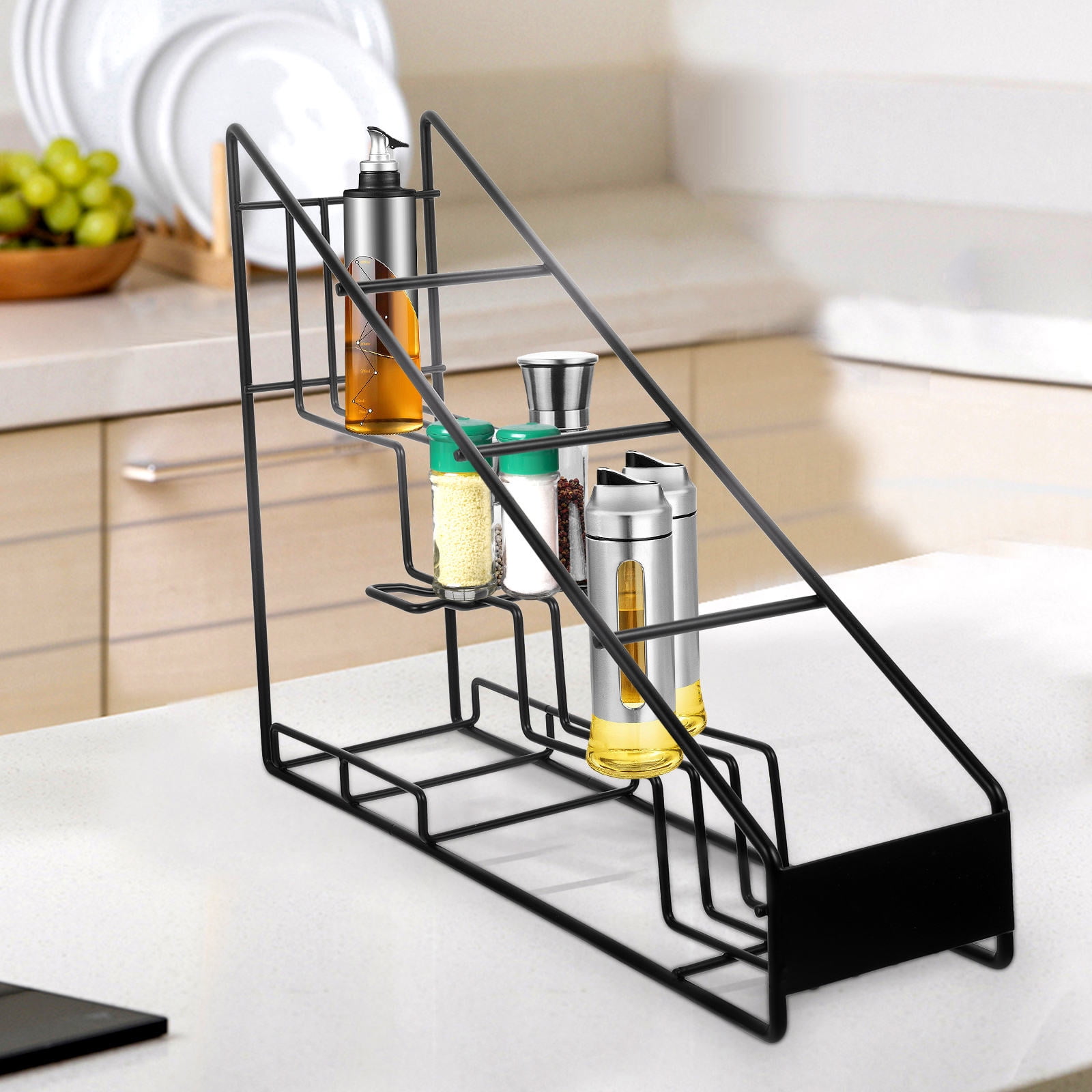 GOOHOCHY Spice Rack Organizer Spice Bottle Organizer Coffee Syrup Rack ...