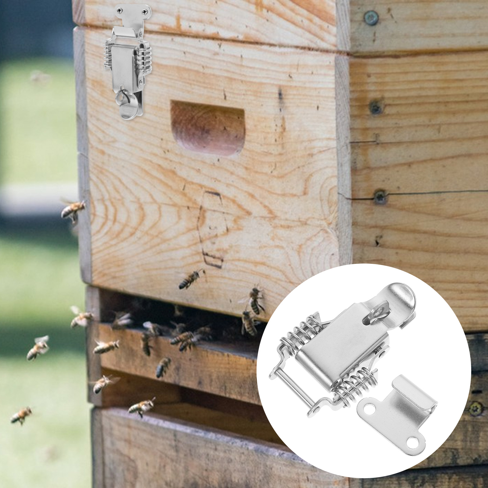 GOOHOCHY Spring Hasp Toolbox Toggle Latches Lock 90 Degrees Jewelry Box ...