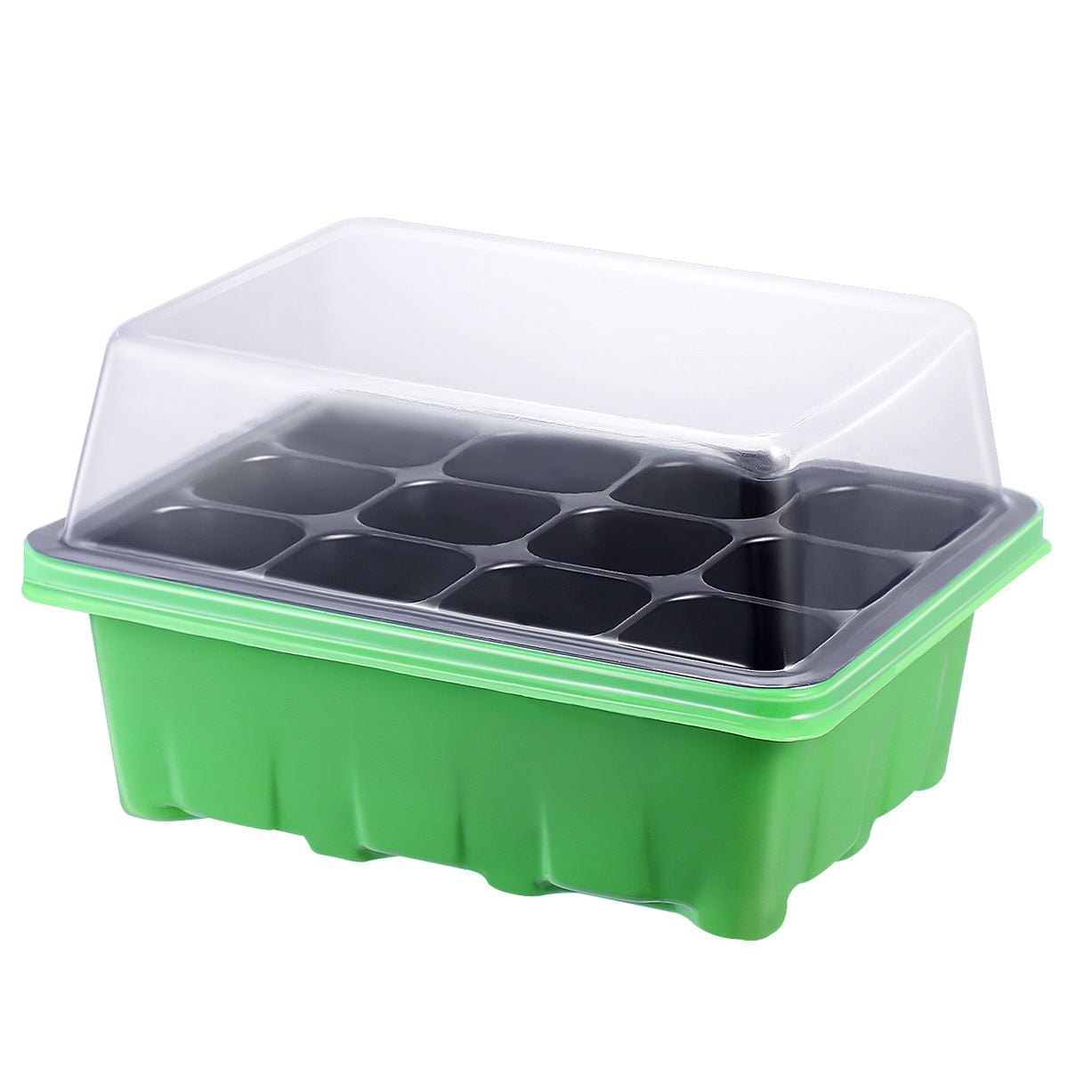 GOOHOCHY Sprouting Tray Nursery Box Set Plate Transparent Lid - Walmart.com