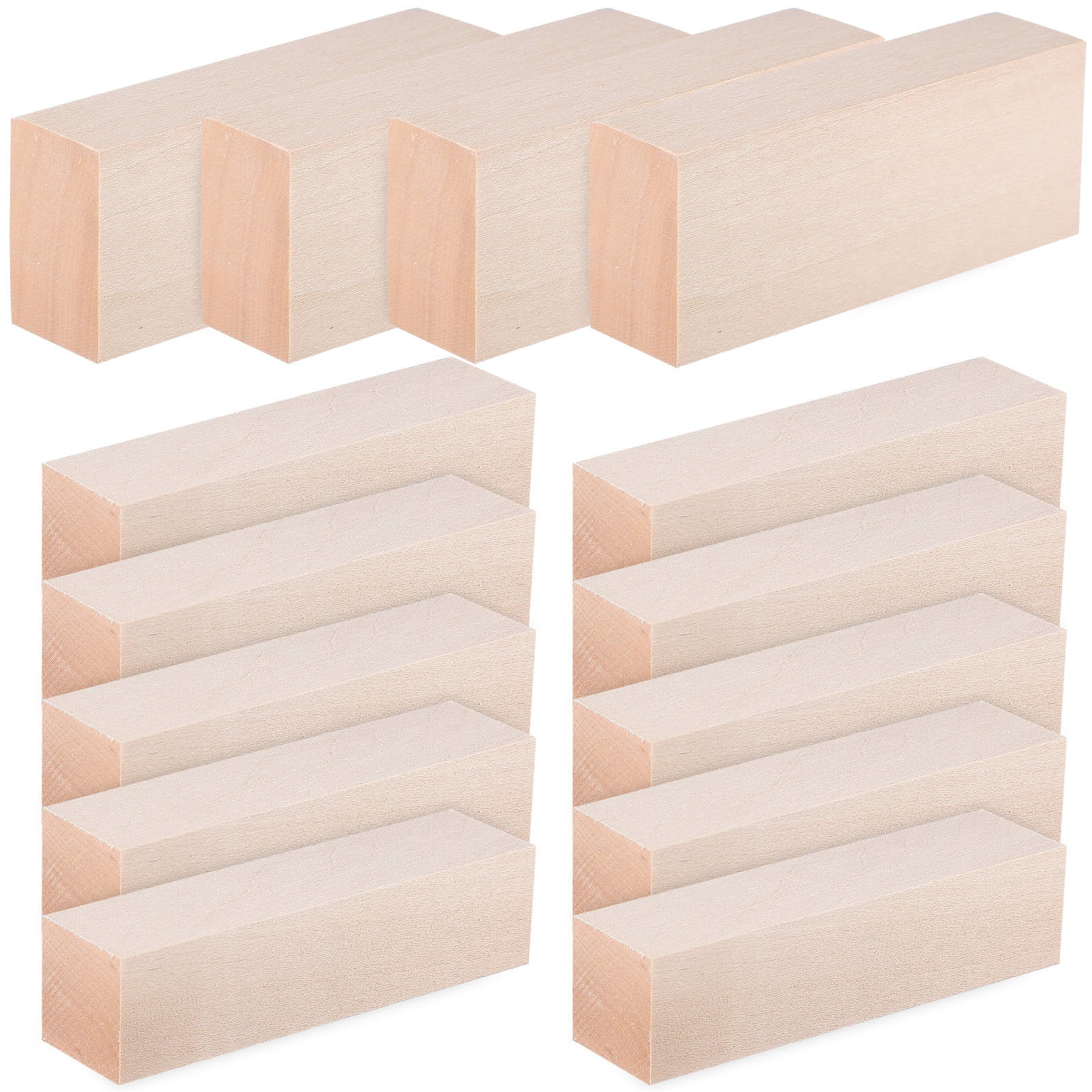 GOOHOCHY Square Wooden Dowels for Decor Sturdy Wood Craft Strips with ...