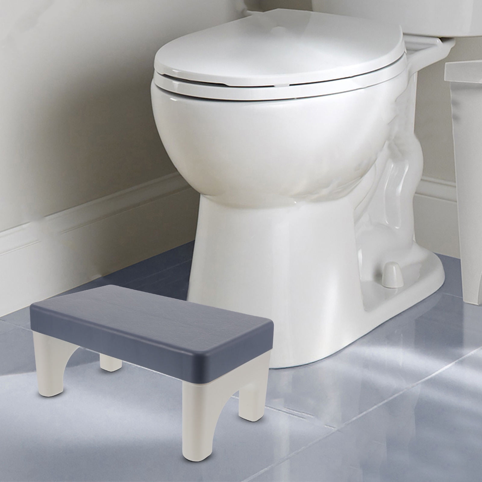 GOOHOCHY Squatting Poop Foot Stool Poop Stool Bathroom Toilet Step ...