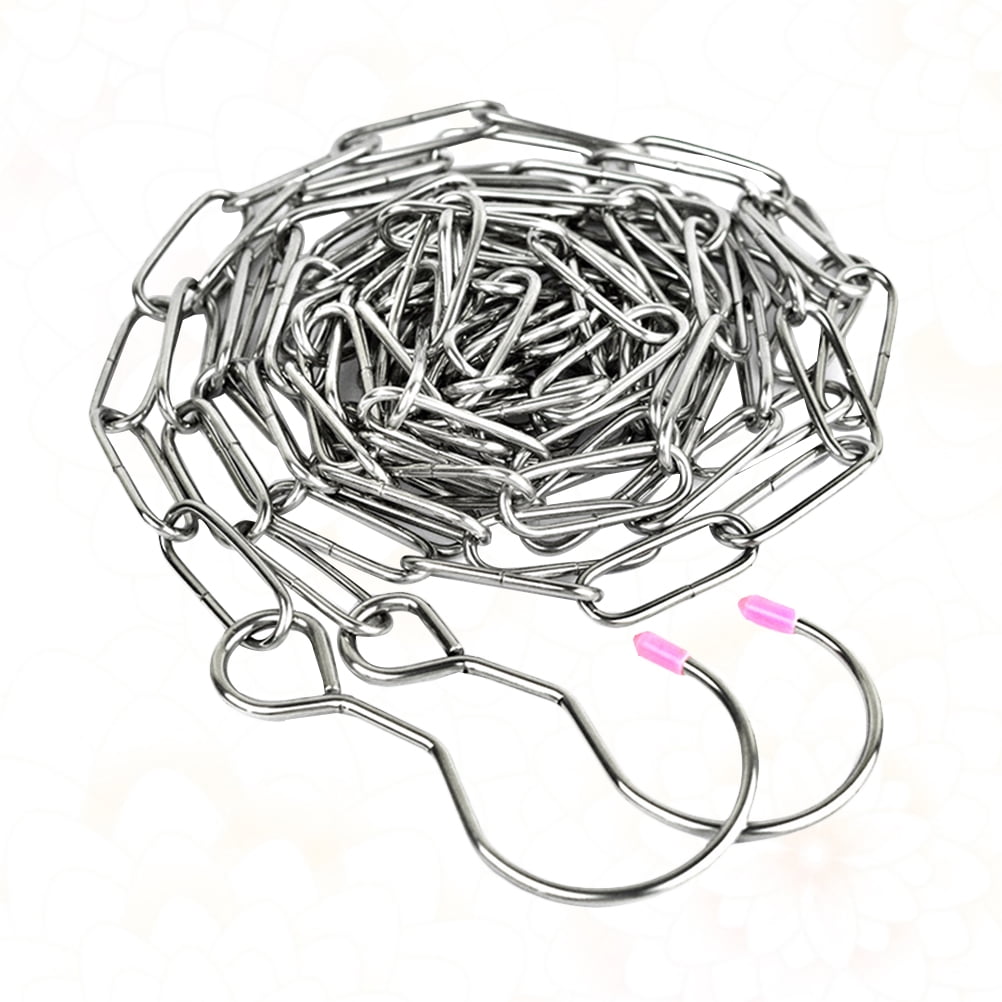 GOOHOCHY Stainless Steel Clothes Drying Chain with Two Hook Clothes ...