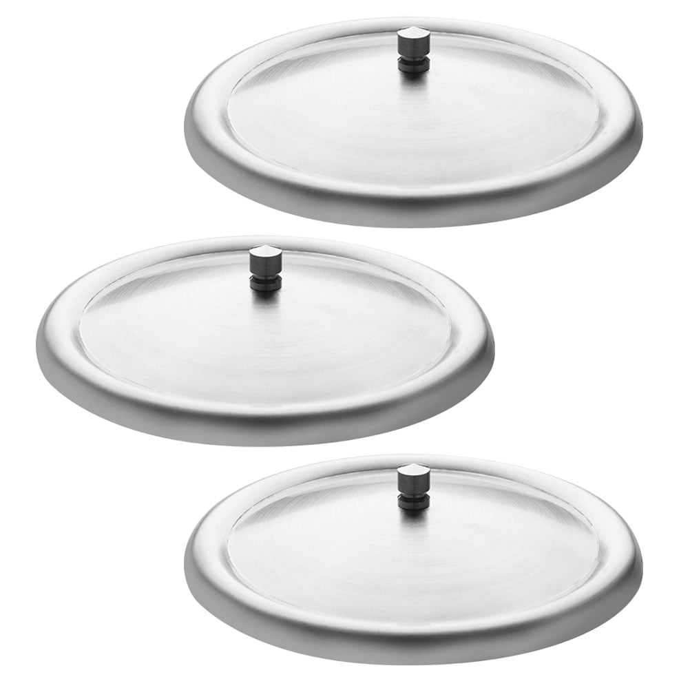 GOOHOCHY Stainless Steel Cup Covers for Daily Use Silver Practical Lids ...