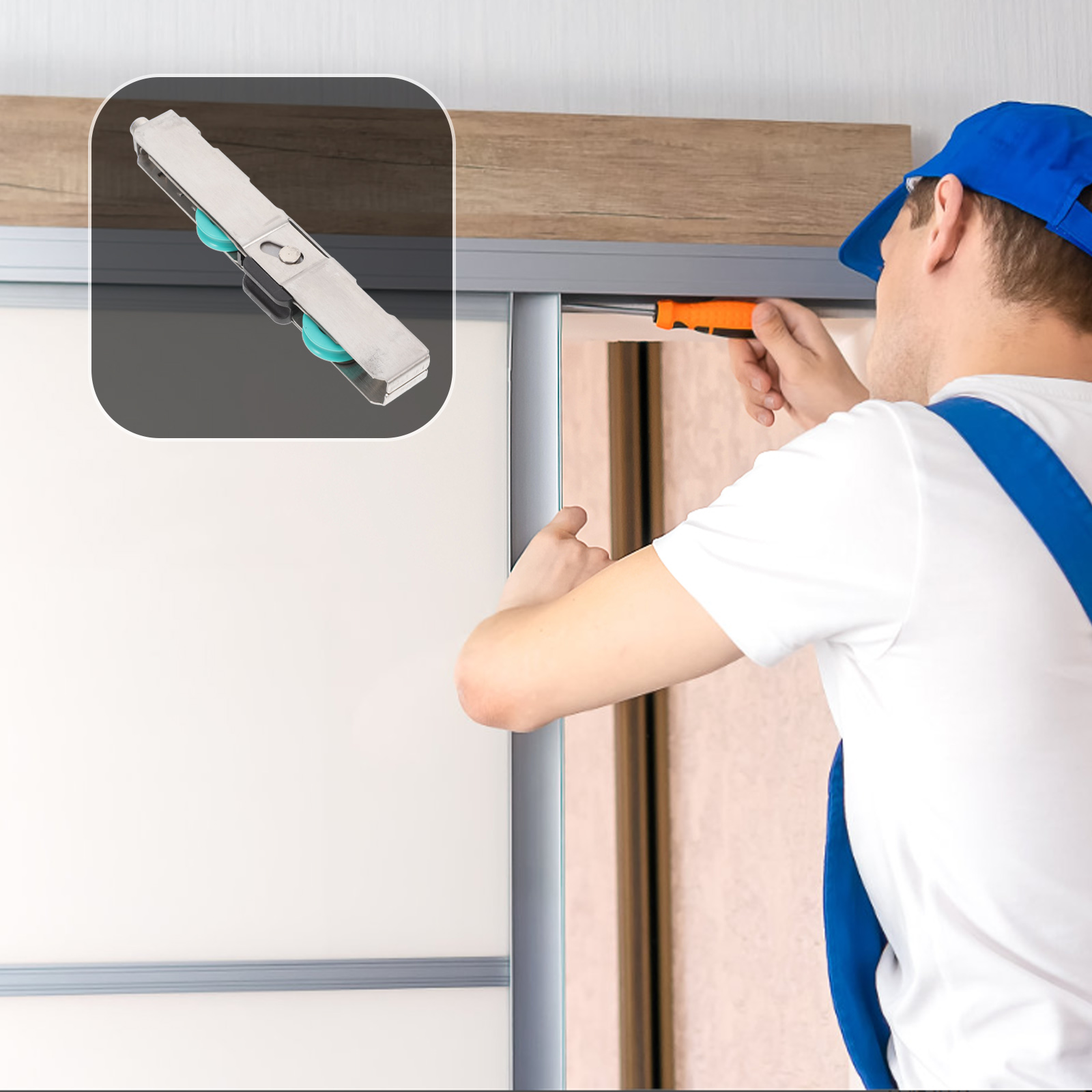 GOOHOCHY Stainless Steel Door And Window Roller Sliding Door Pulley ...