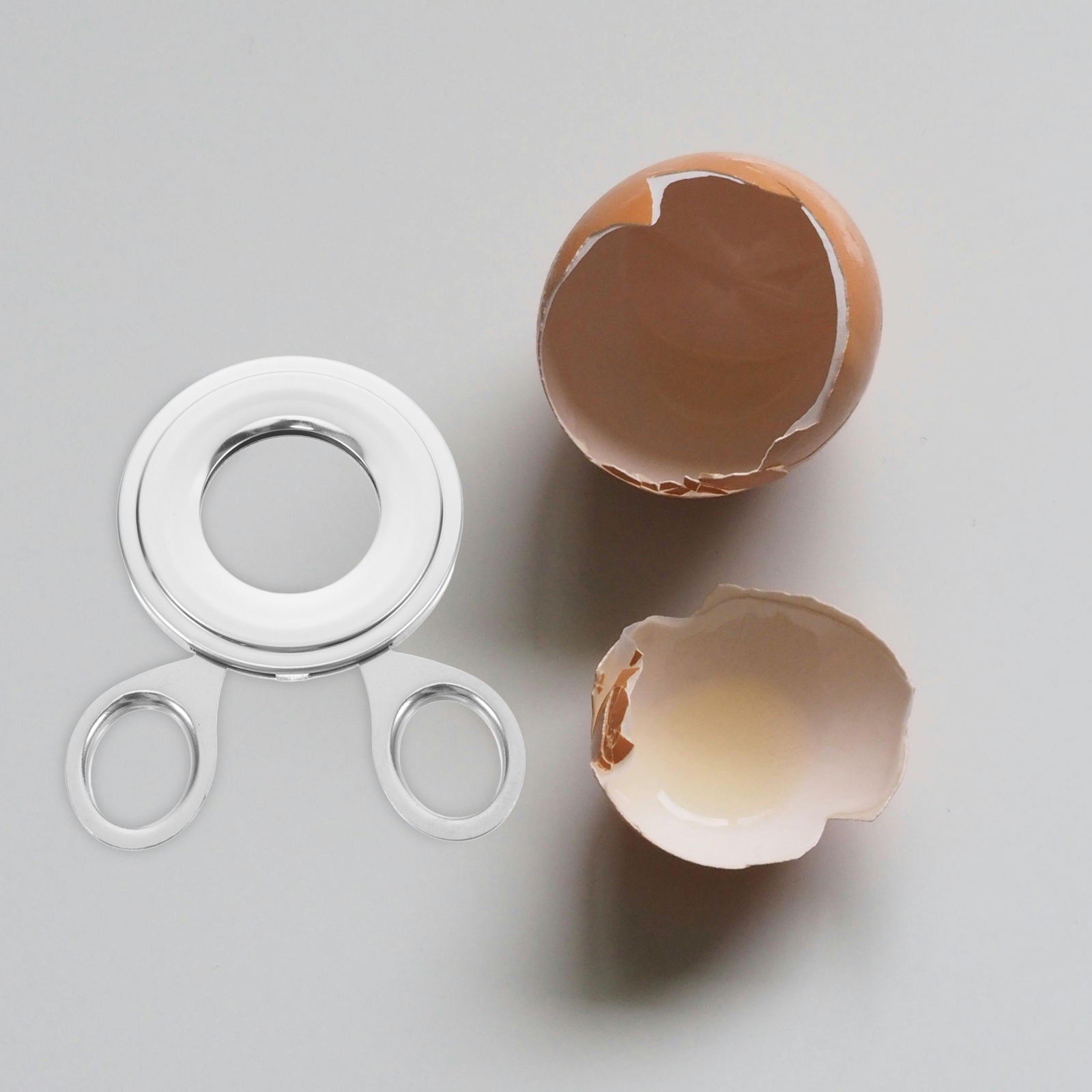 GOOHOCHY Stainless Steel Egg Topper Cutter Boiled Egg Cracker Topper ...