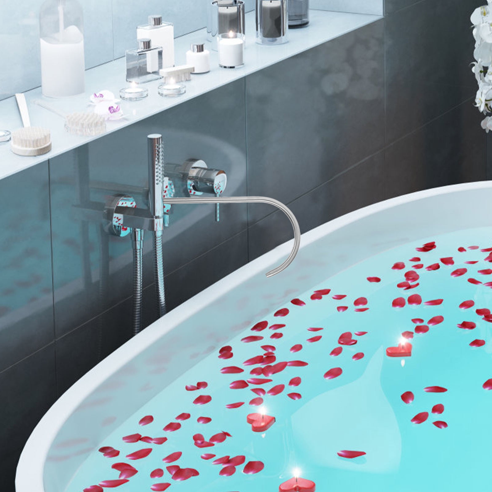 GOOHOCHY Stainless Steel Water Tap Tube Kitchen Faucet Spout ...