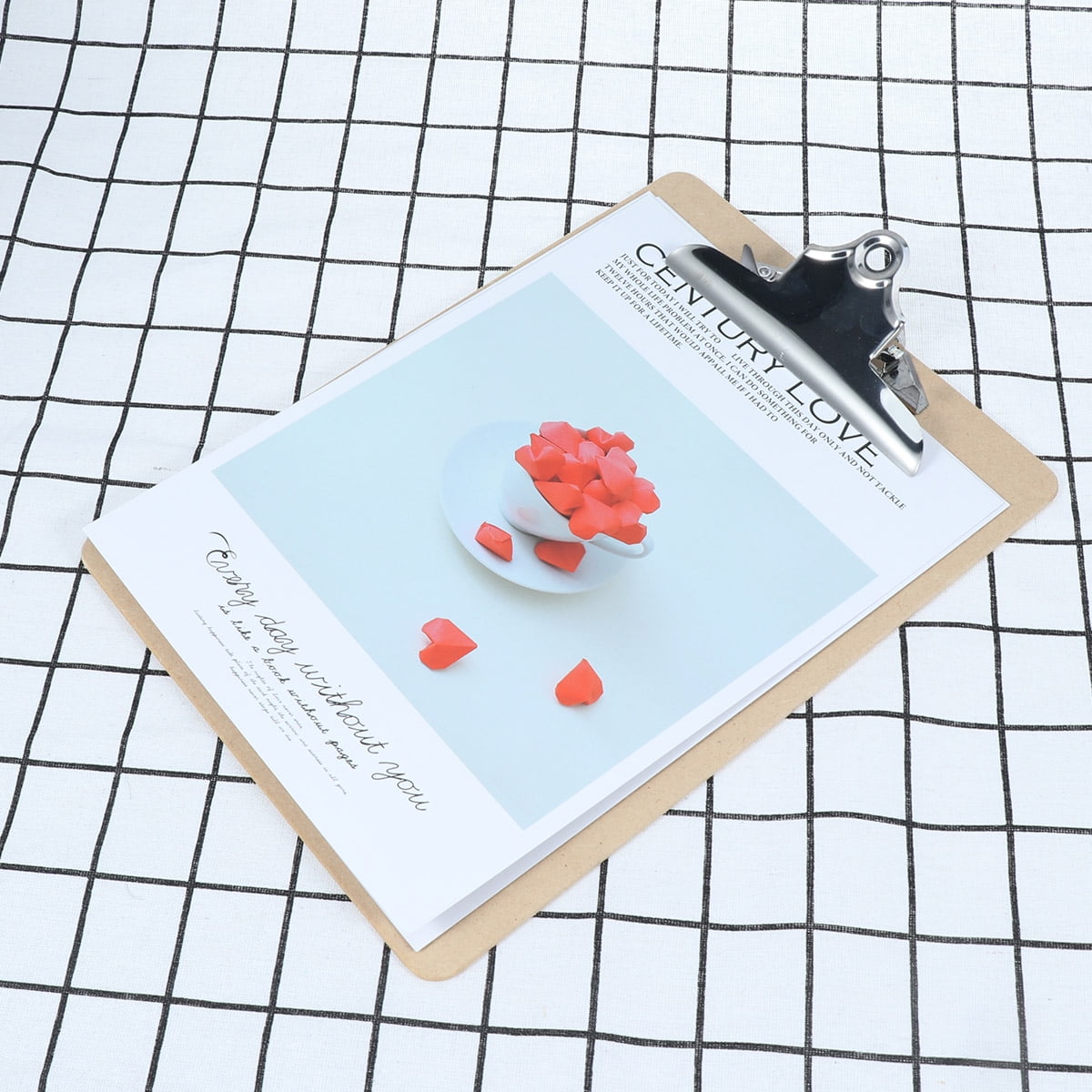 GOOHOCHY Standard A4 Size Clipboard FolderLow Profile Clip for School ...