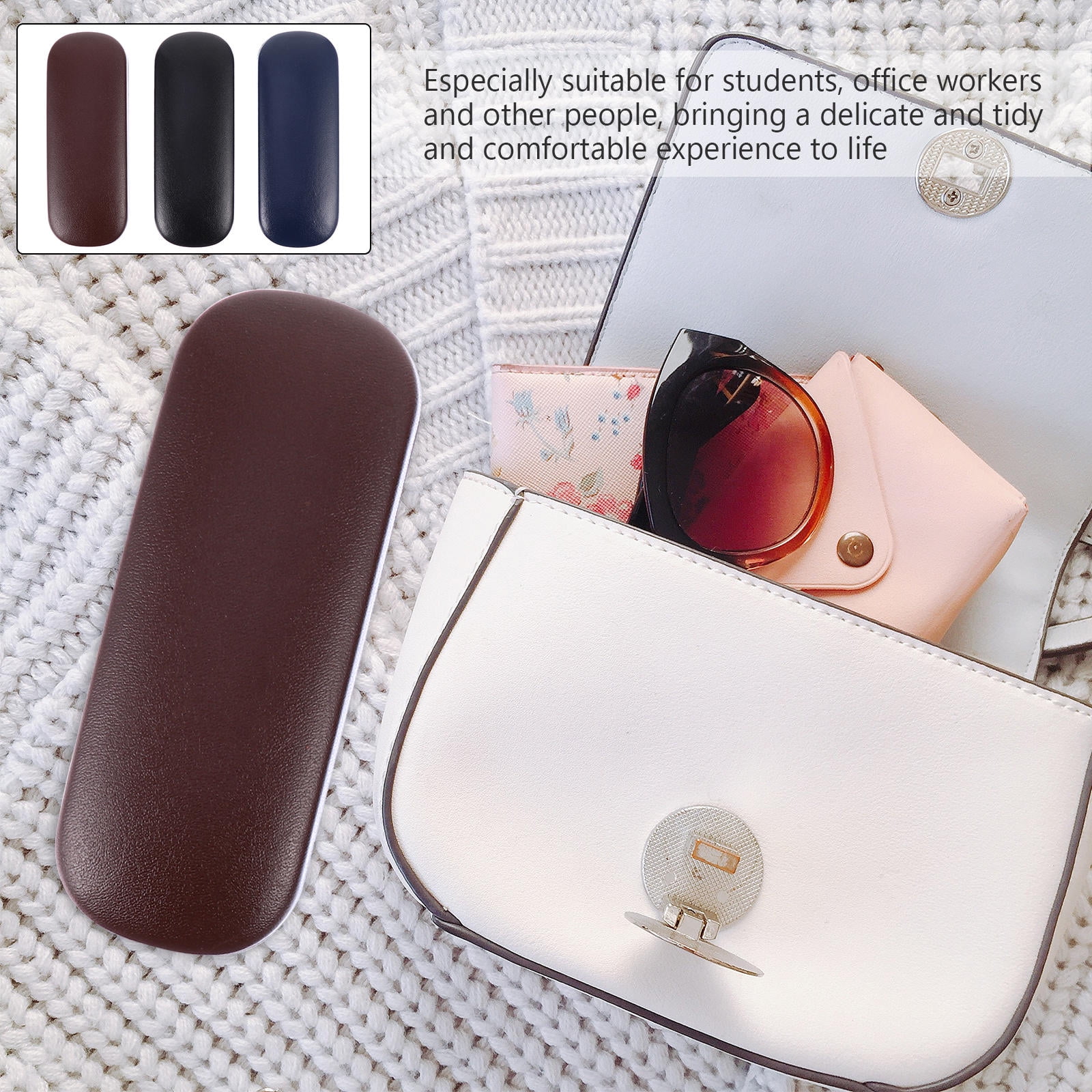 FUTUREORYY Eye Glass Cases Metal Rectangular Daily Use 3Pcs 6.3X2.4X1 ...