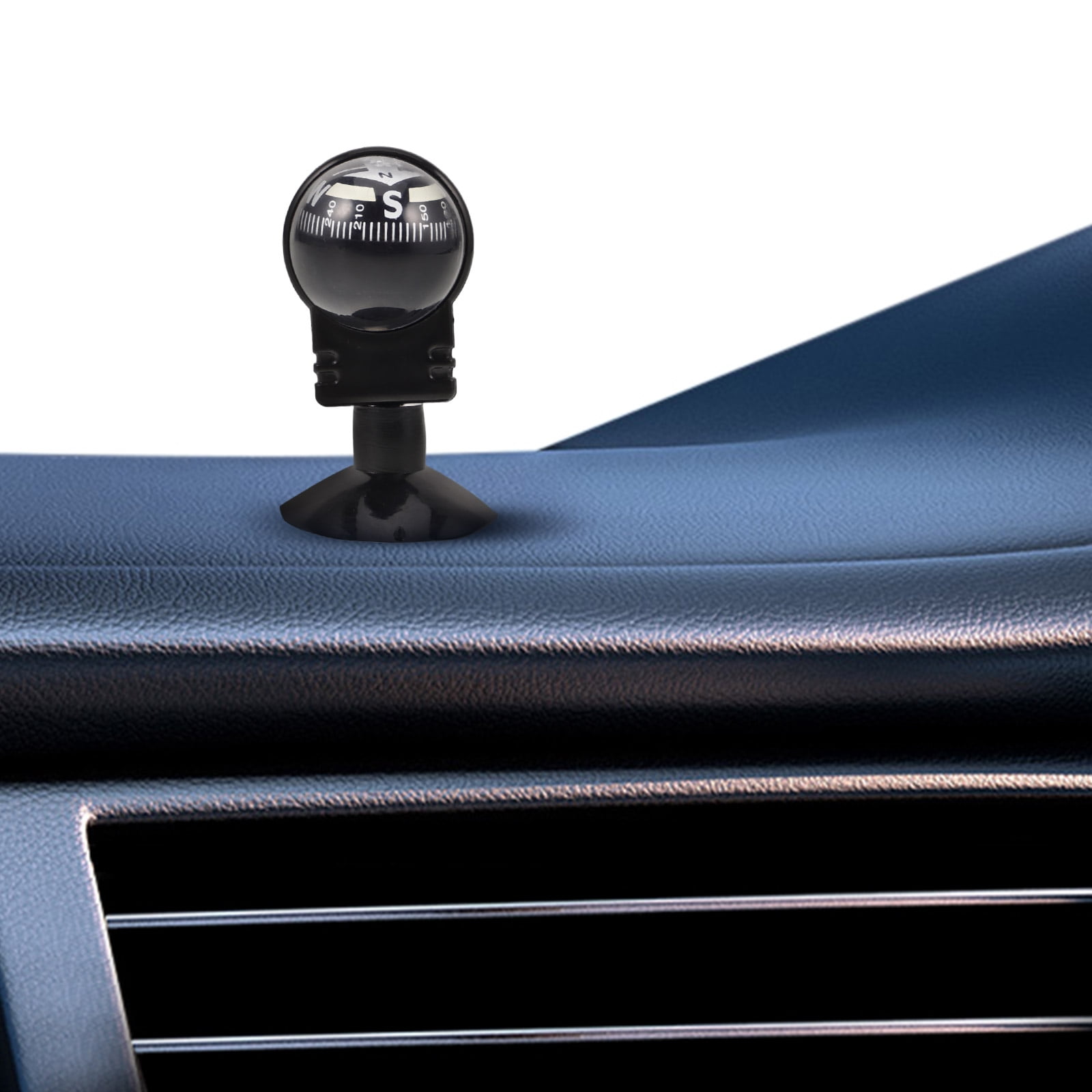 GOOHOCHY Suction Cup Car Compass with Rotating Guide Ball Portable ...