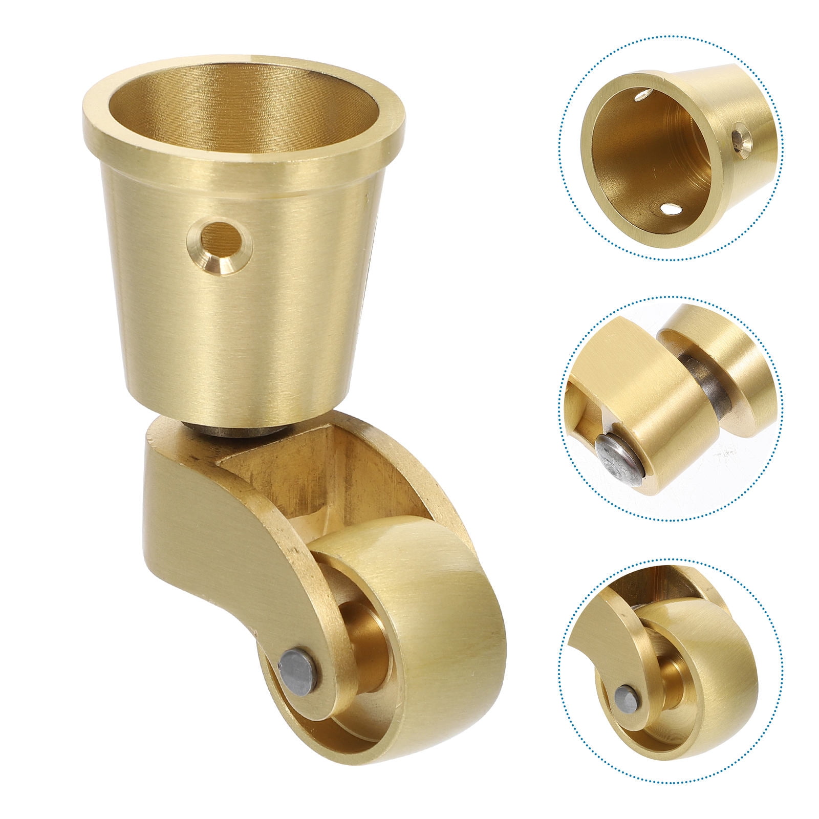 GOOHOCHY Swivel Small Round Cup Caster Coffee Table Caster 5.80X2.50X2 ...