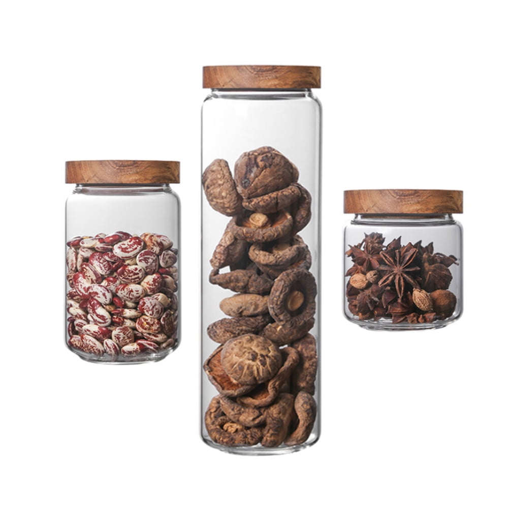 GOOHOCHY Tea Airtight Can Jam Jars with Lids Container Food Kitchen ...