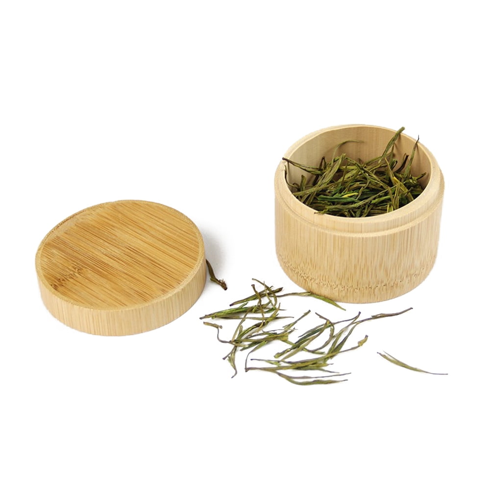 GOOHOCHY Tea Storage Container Box Airtight Handmade Organizer ...